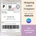 Fake Shipping Label Template | Editable Personalized Mail Label ...