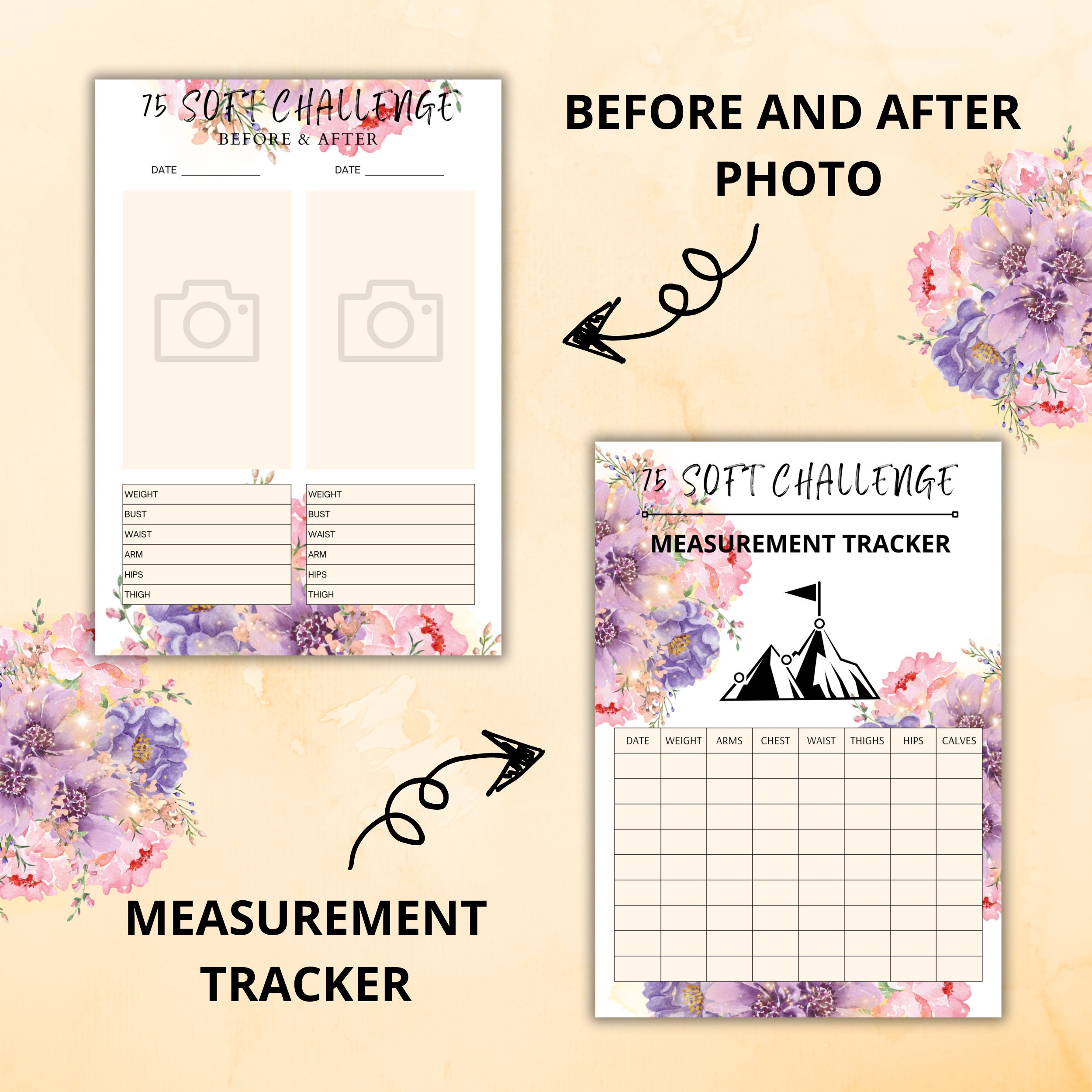 75 Soft Challenge Tracker Printable Editable, Daily 75 Soft Challenge ...