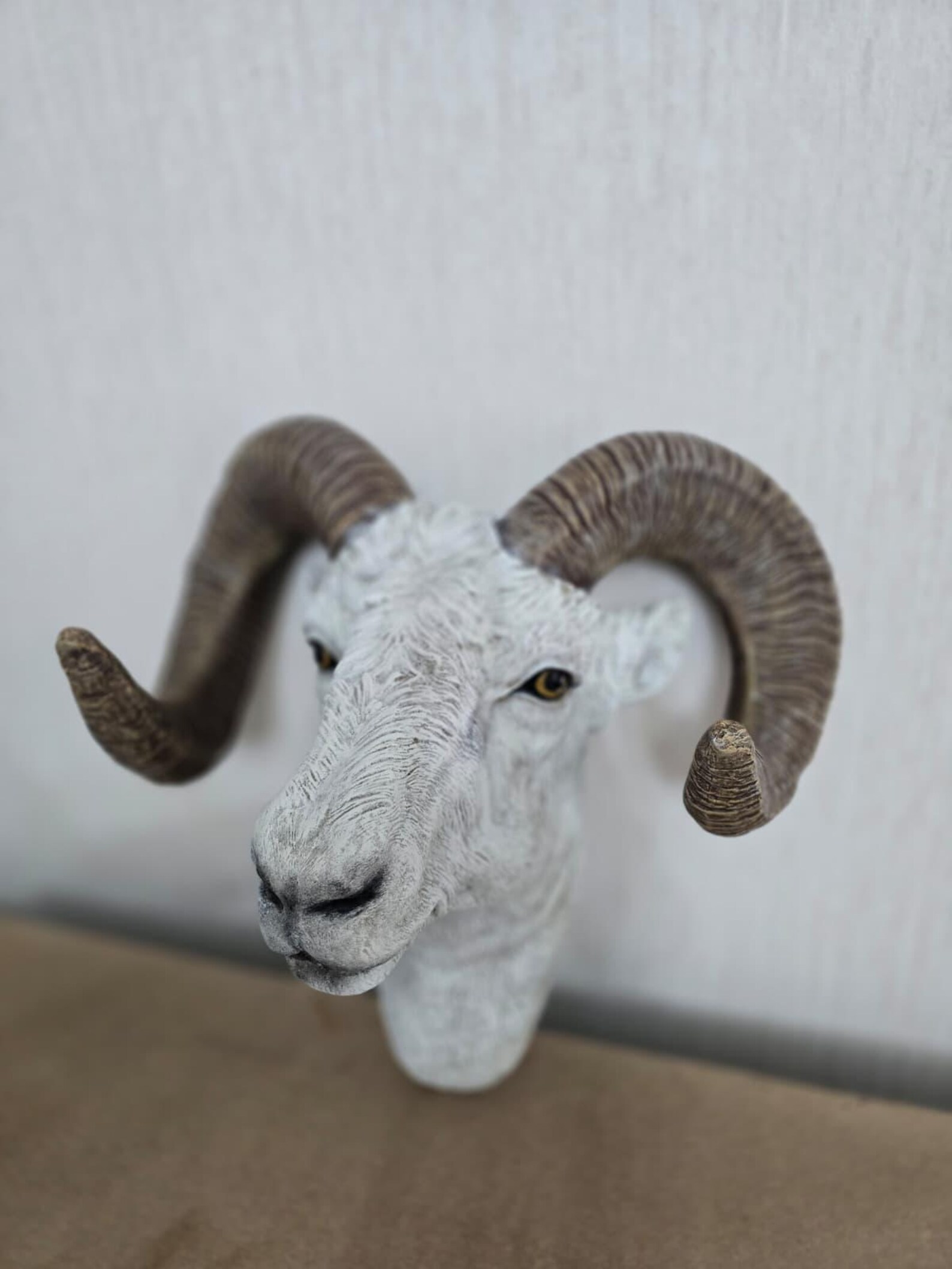 Realistic Huge Ram's Animal Head, Wall Decor Statue, Ram Head Wall ...