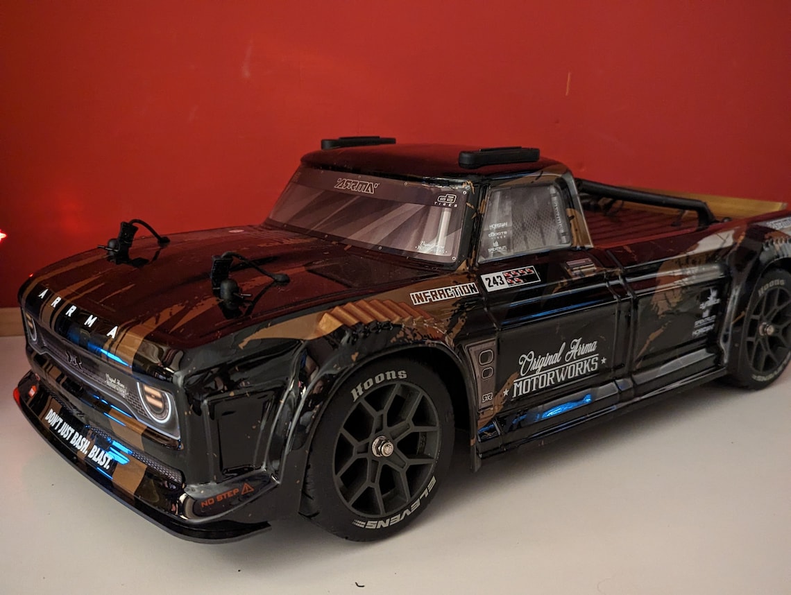 Arrma Infraction 3s Mega Titanium Titanium Skidplate Skid Sparks - Etsy