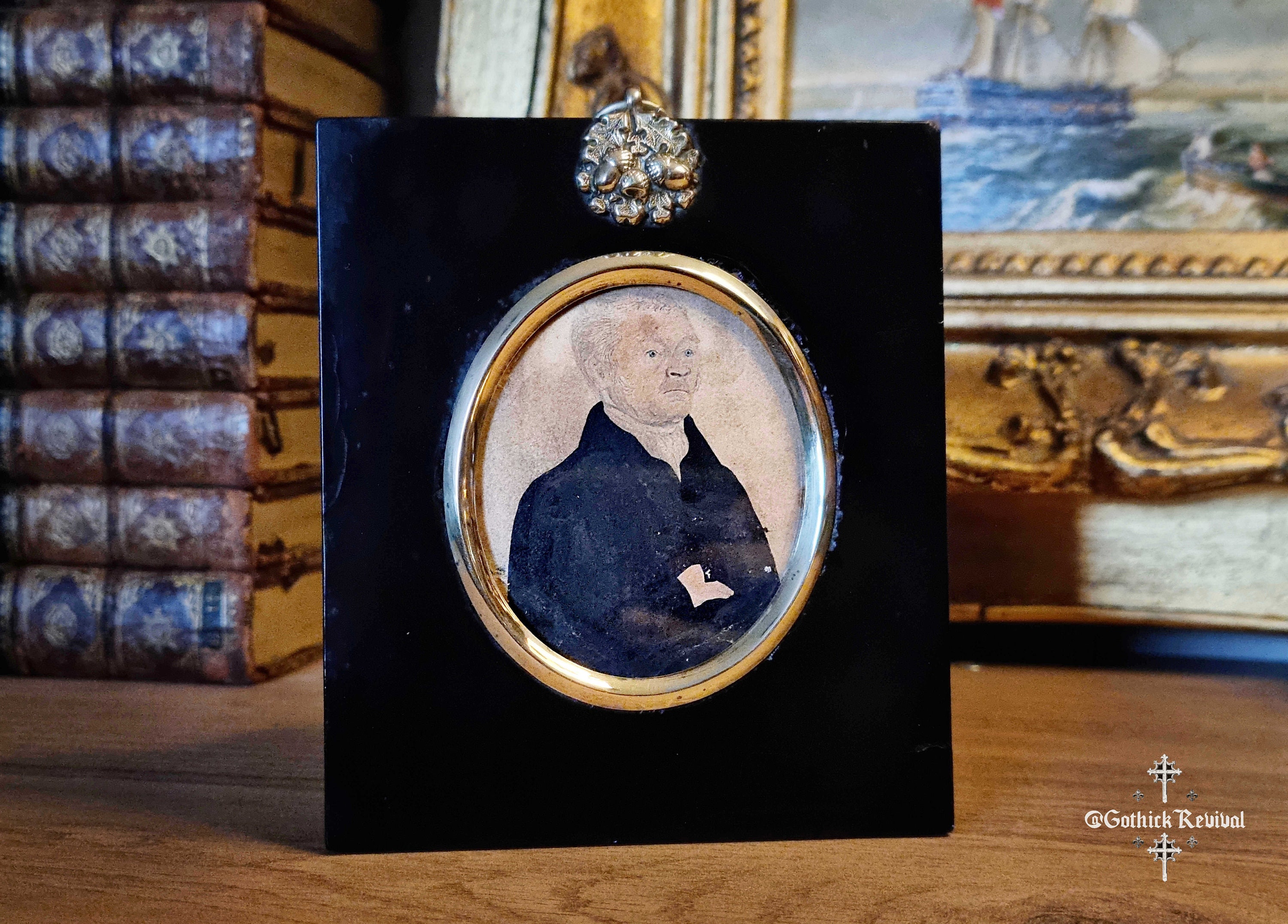 Masonic Interest Early 19th Century Miniature Portrait Painting of A ...