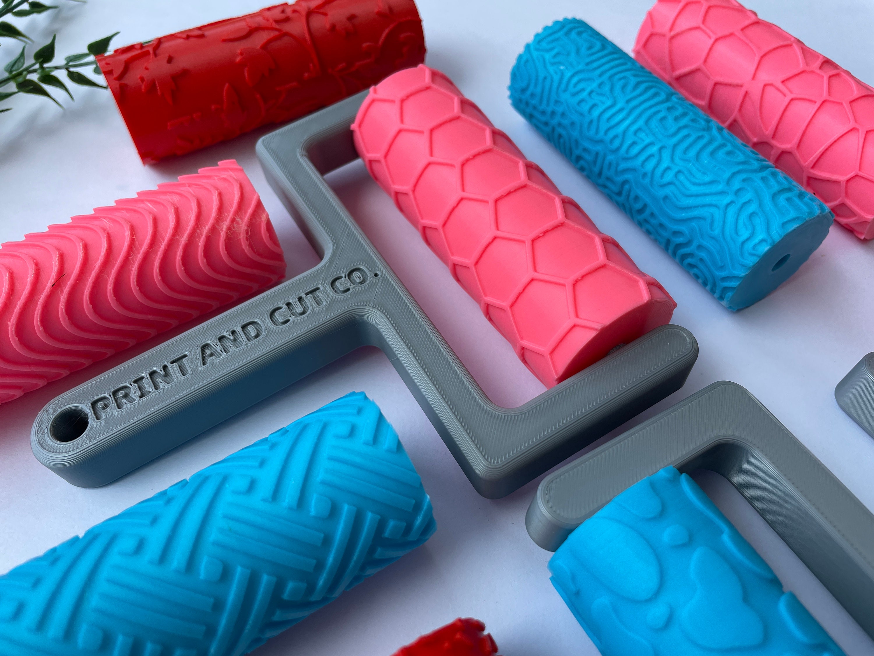 Clay Texture Roller Stamp, 3D Printed Embossing Tools for Polymer Clay ...