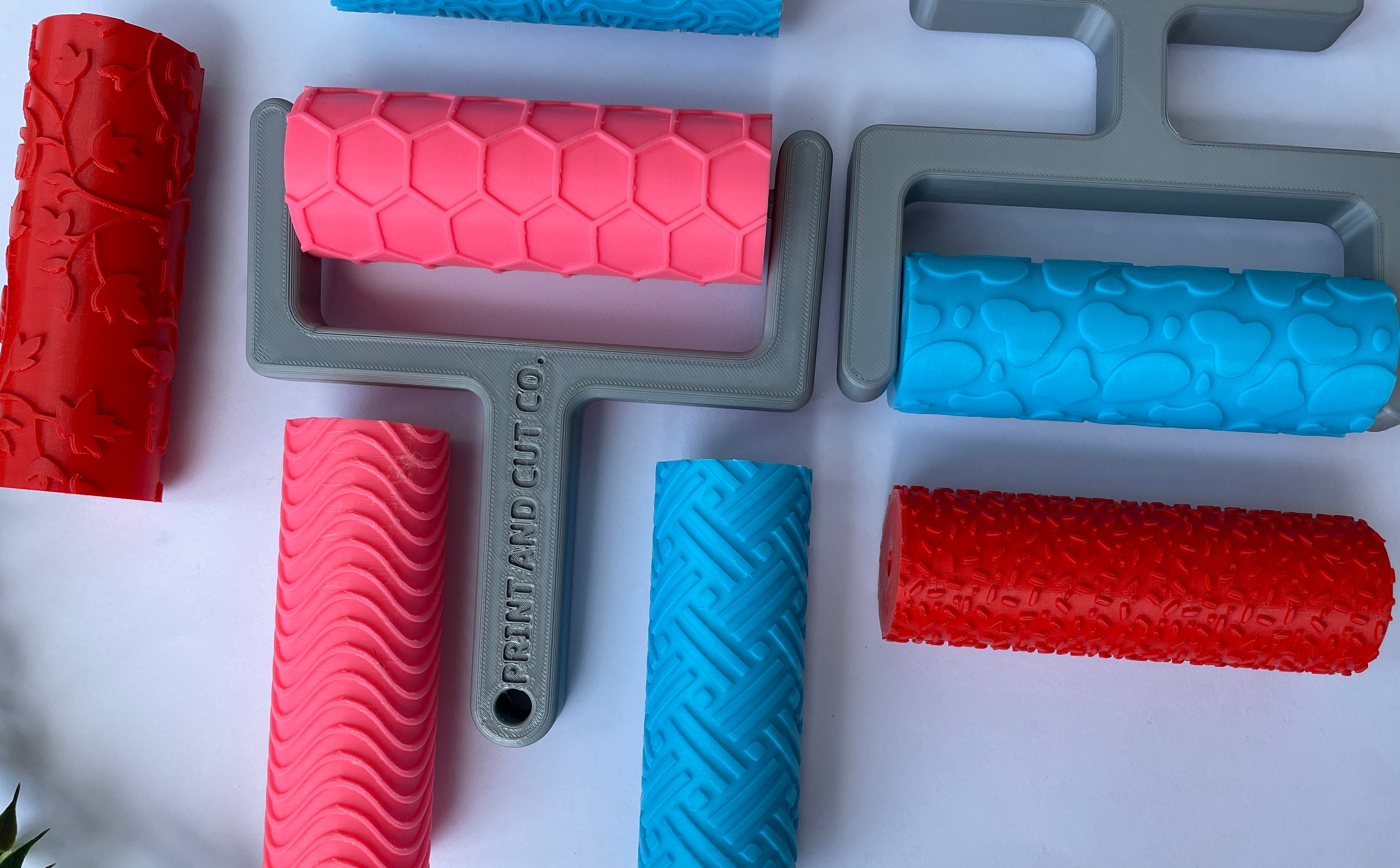 Clay Texture Roller Stamp, 3D Printed Embossing Tools for Polymer Clay ...