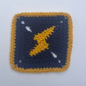 CROCHET PATTERN Easy Crochet Coaster Pattern Lightning Bolt Granny ...