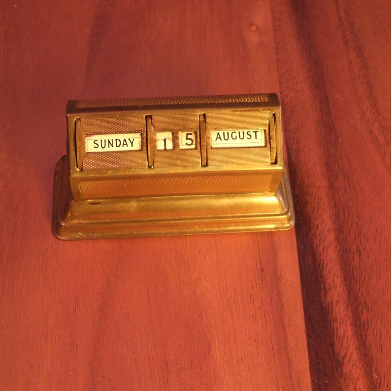 Brass Perpetual Calendar - Etsy