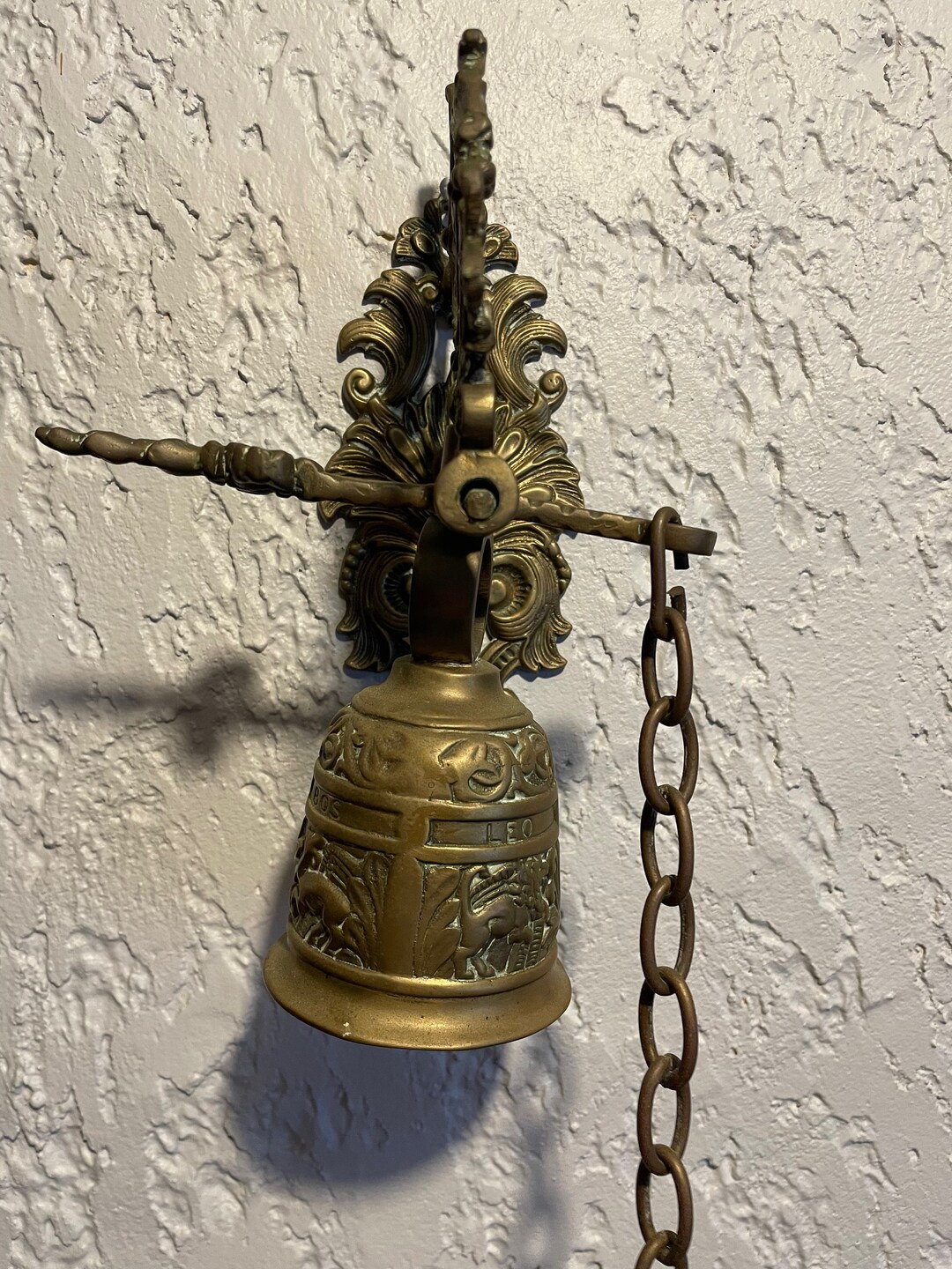 Antique Brass "angles" Bell - Etsy