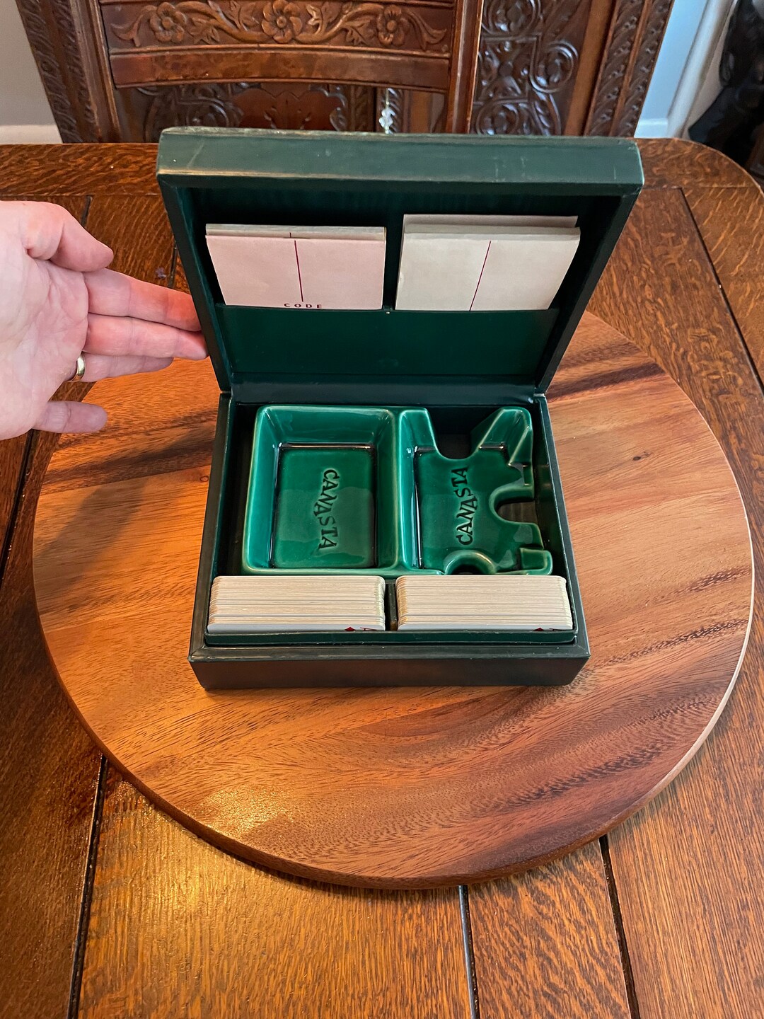 Vintage French Canasta Set - Etsy