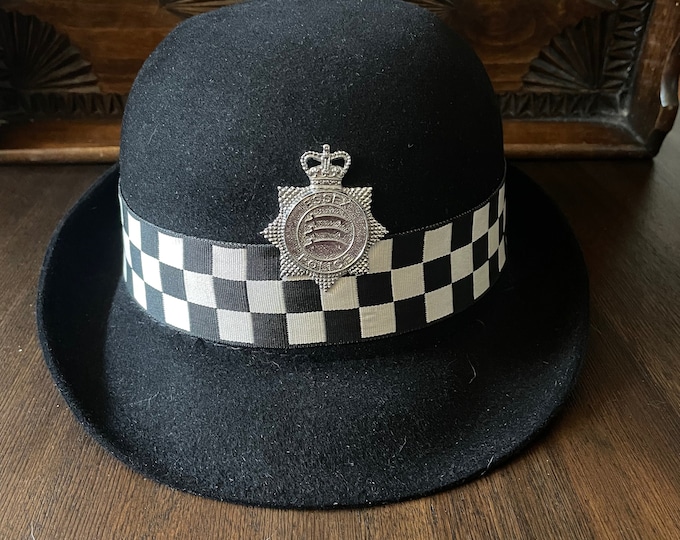 Authentic Vintage British Police WPC Bowler Hat - Etsy
