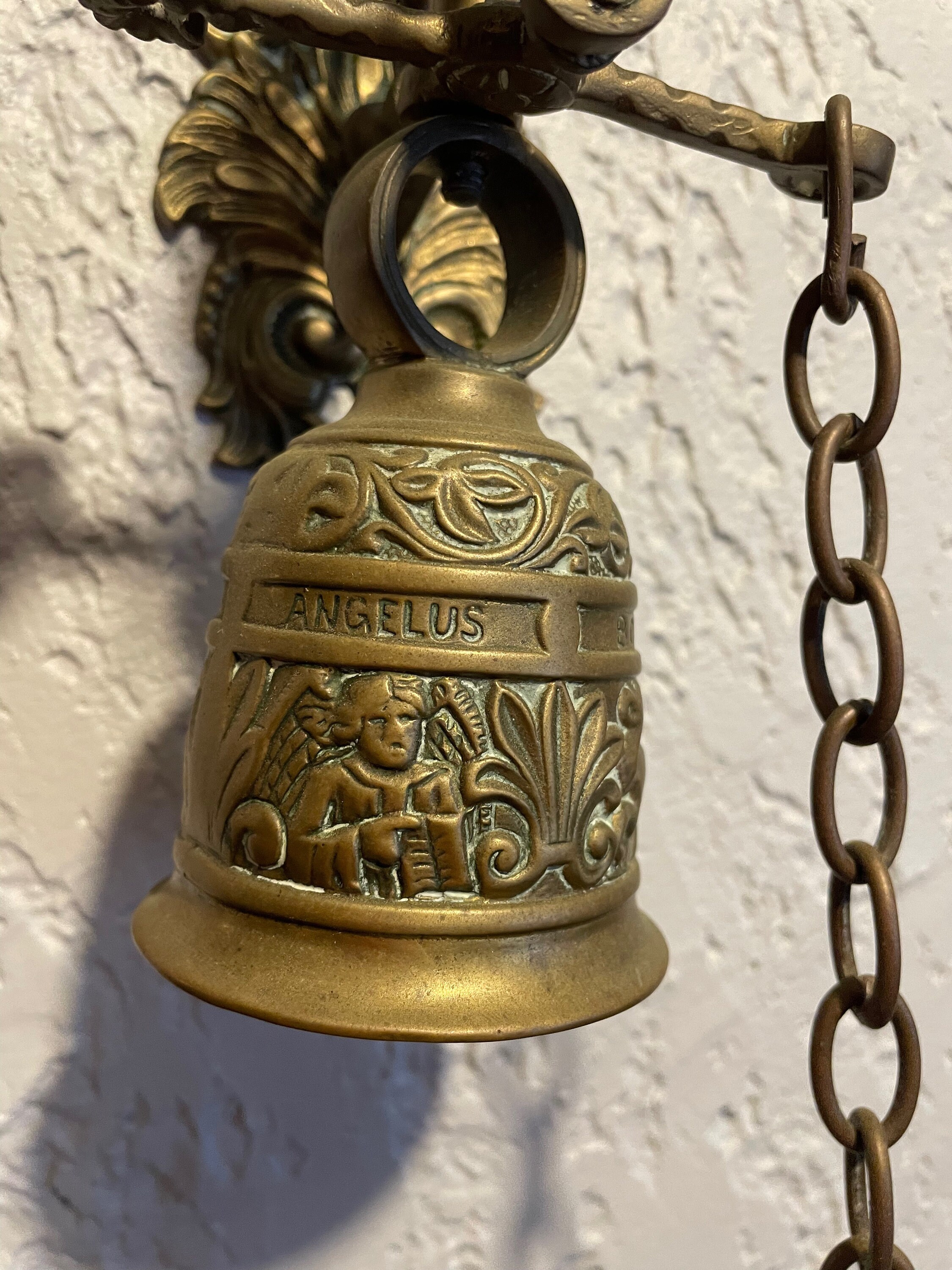 Antique Brass "angles" Bell - Etsy