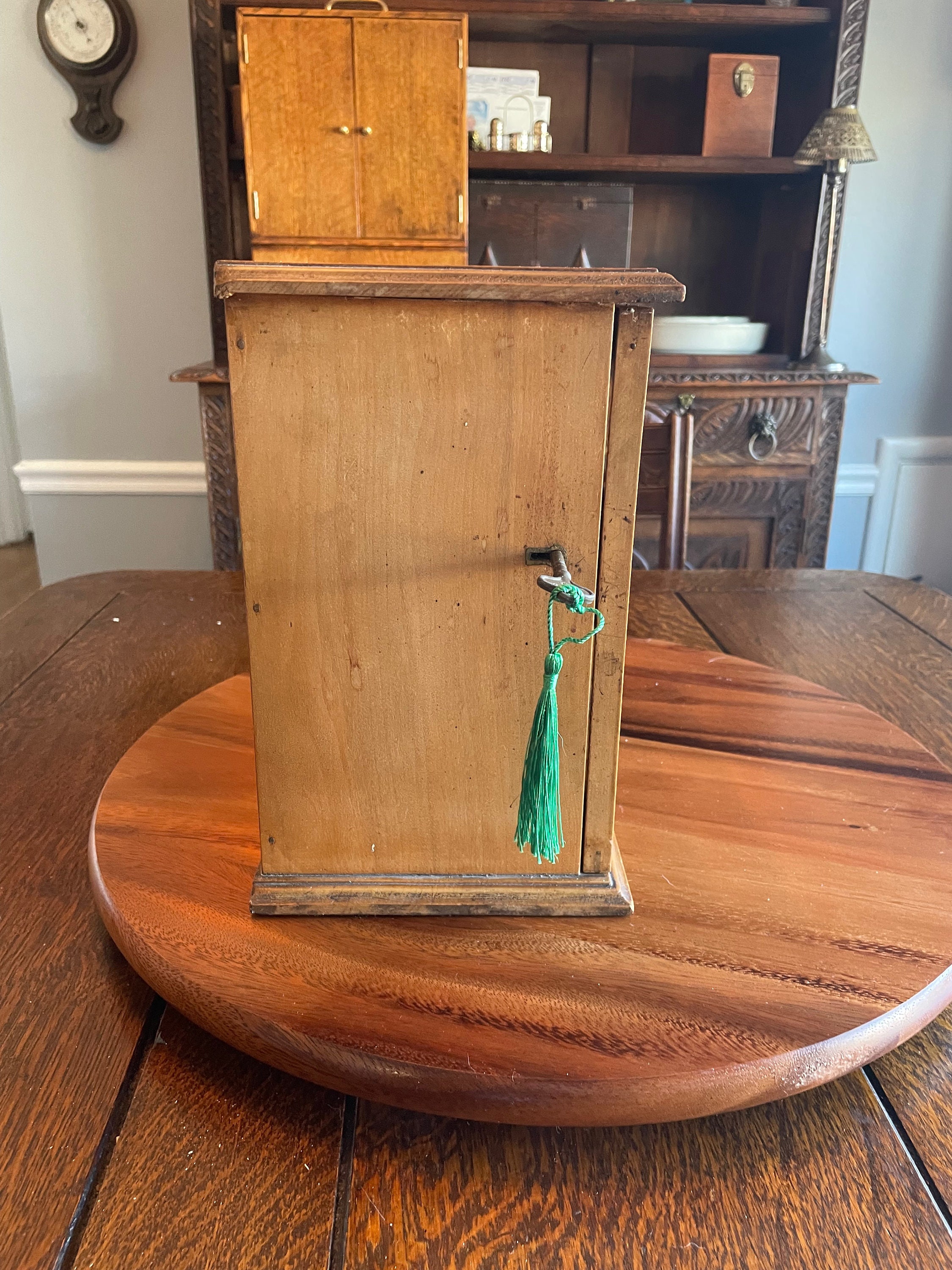 Antique Wood Edwardian Tobacco Pipe Smoking Cabinet C. 1910 - Etsy