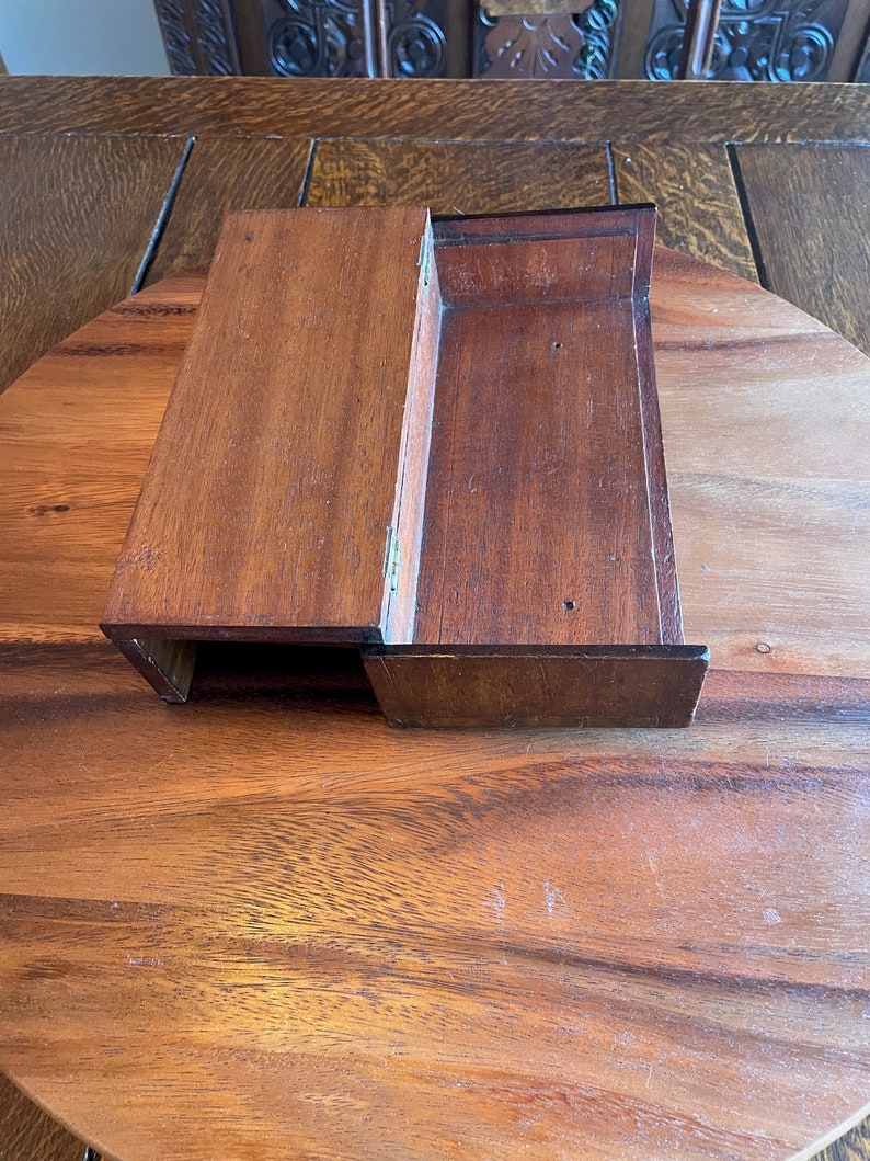 Vintage Wooden Folding Box - Etsy