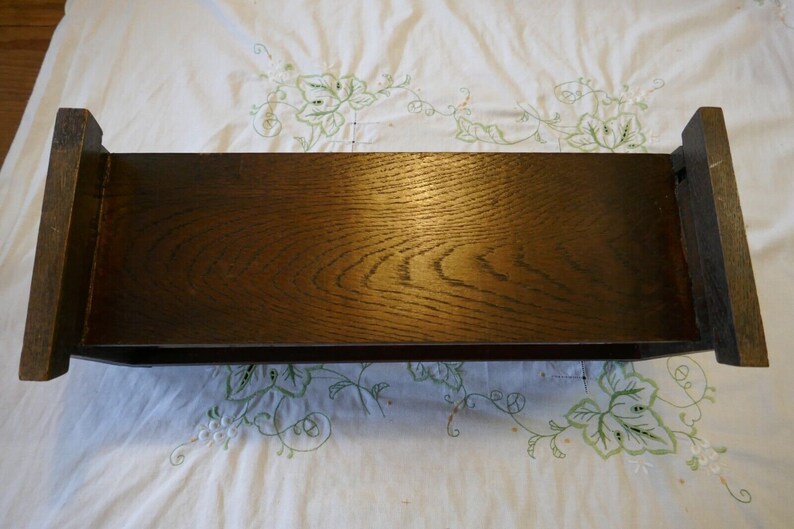 Small Book Stand in Solid Oak in a Dark Oak Color Desktop Window Cill ...