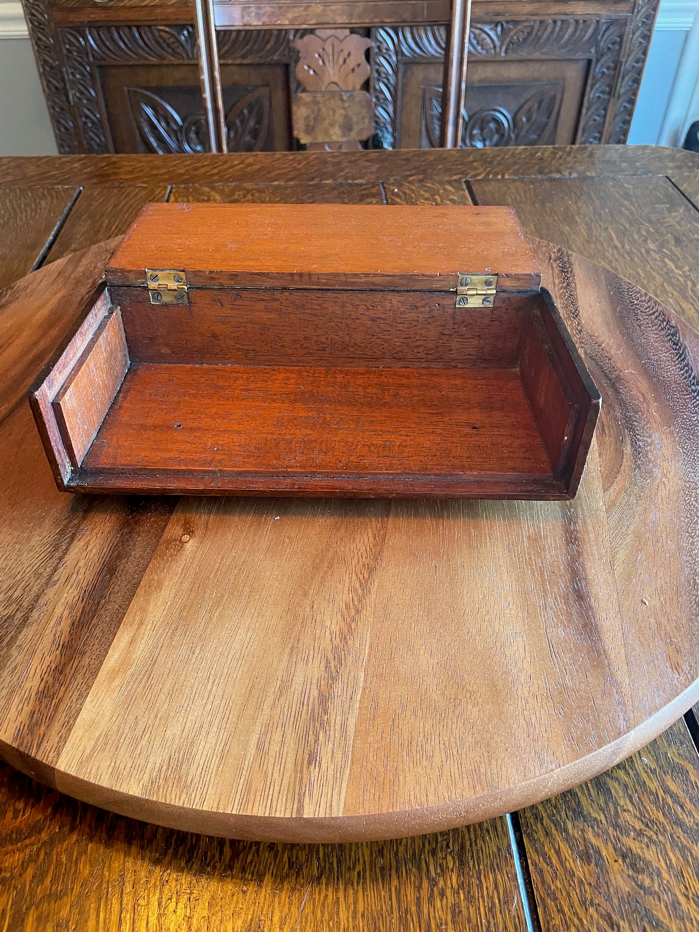 Vintage Wooden Folding Box - Etsy