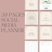 Social Media Planner, 2024 Digital Planner, Social Media Management ...