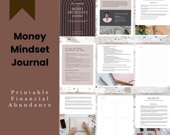 The Money Mindset Journal Printable, Financial Abundance, Money ...