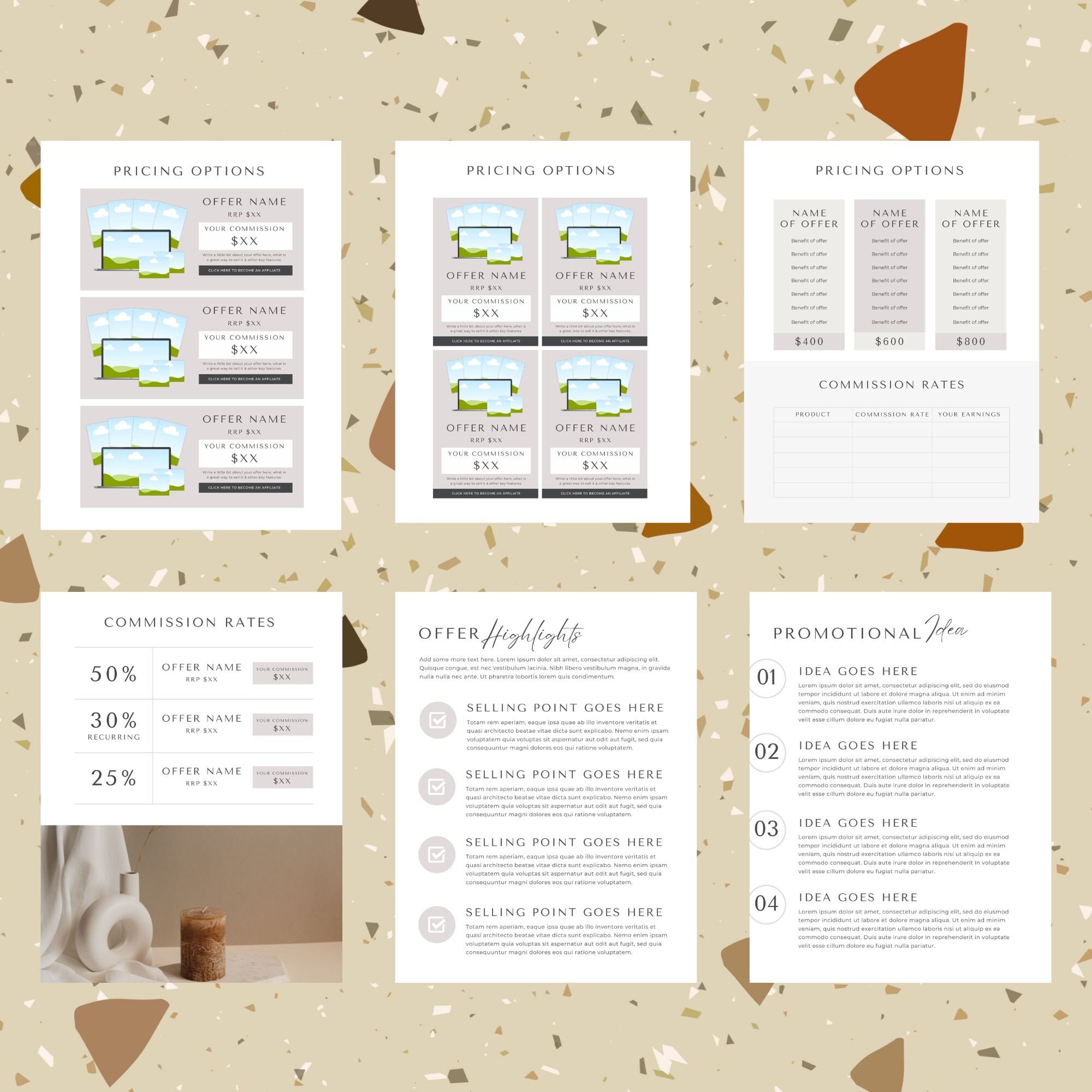 Affiliate Guides Template, Styling, Branding, Client Guide Template ...