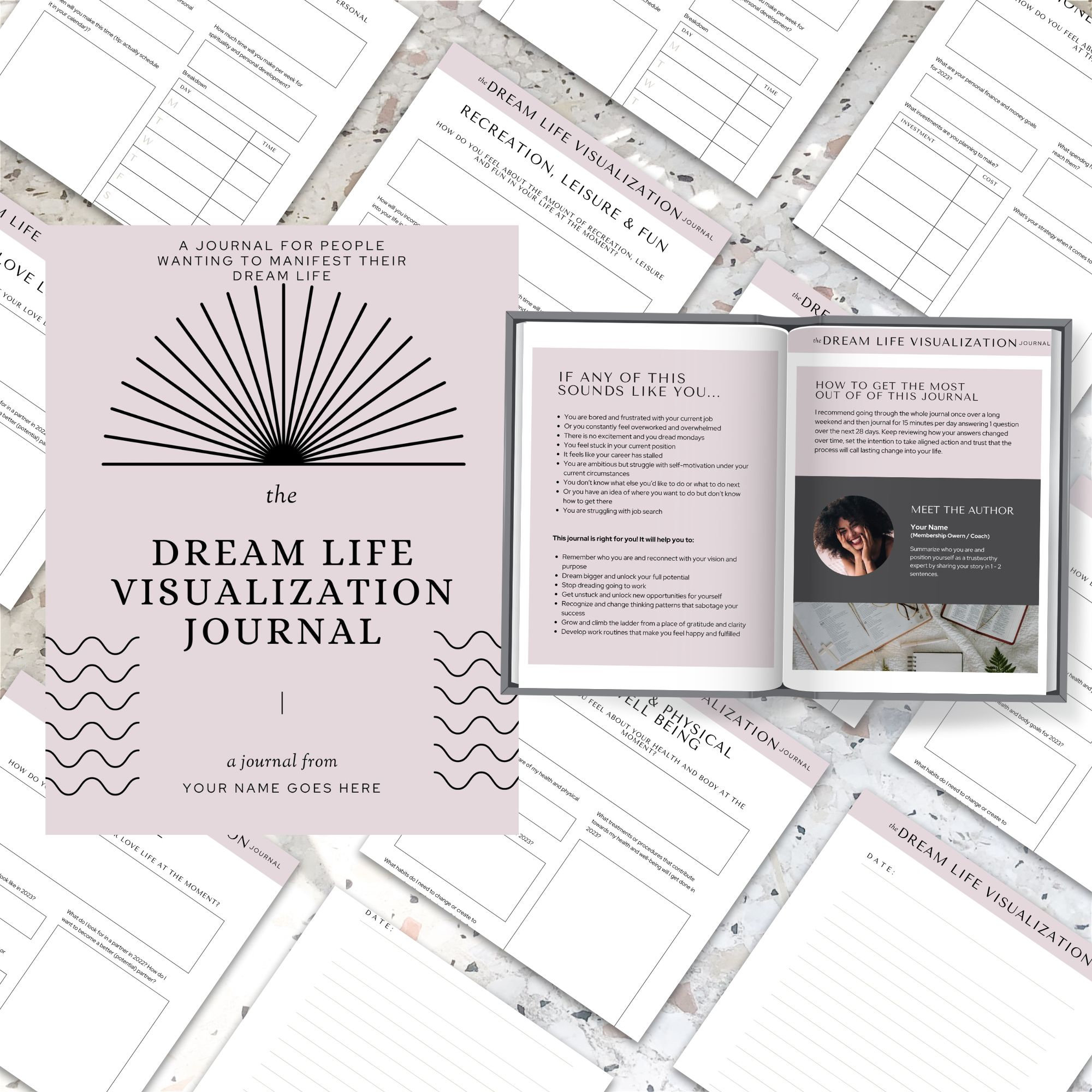 Life Visualization Workbook | 2023 Goal Setting Guided Process ...