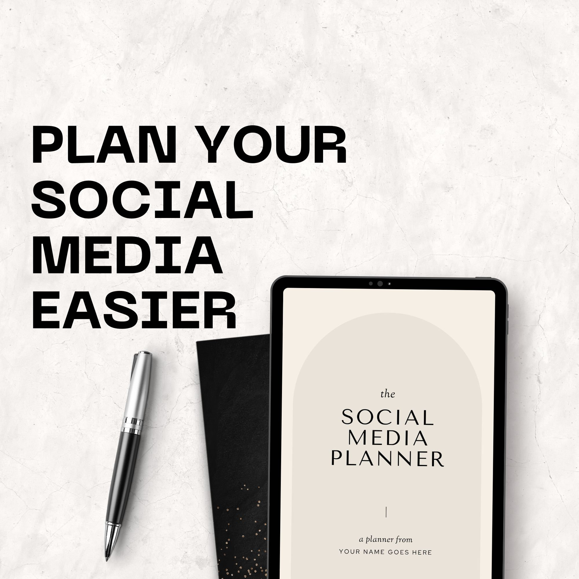 Social Media Planner, 2024 Digital Planner, Social Media Management ...