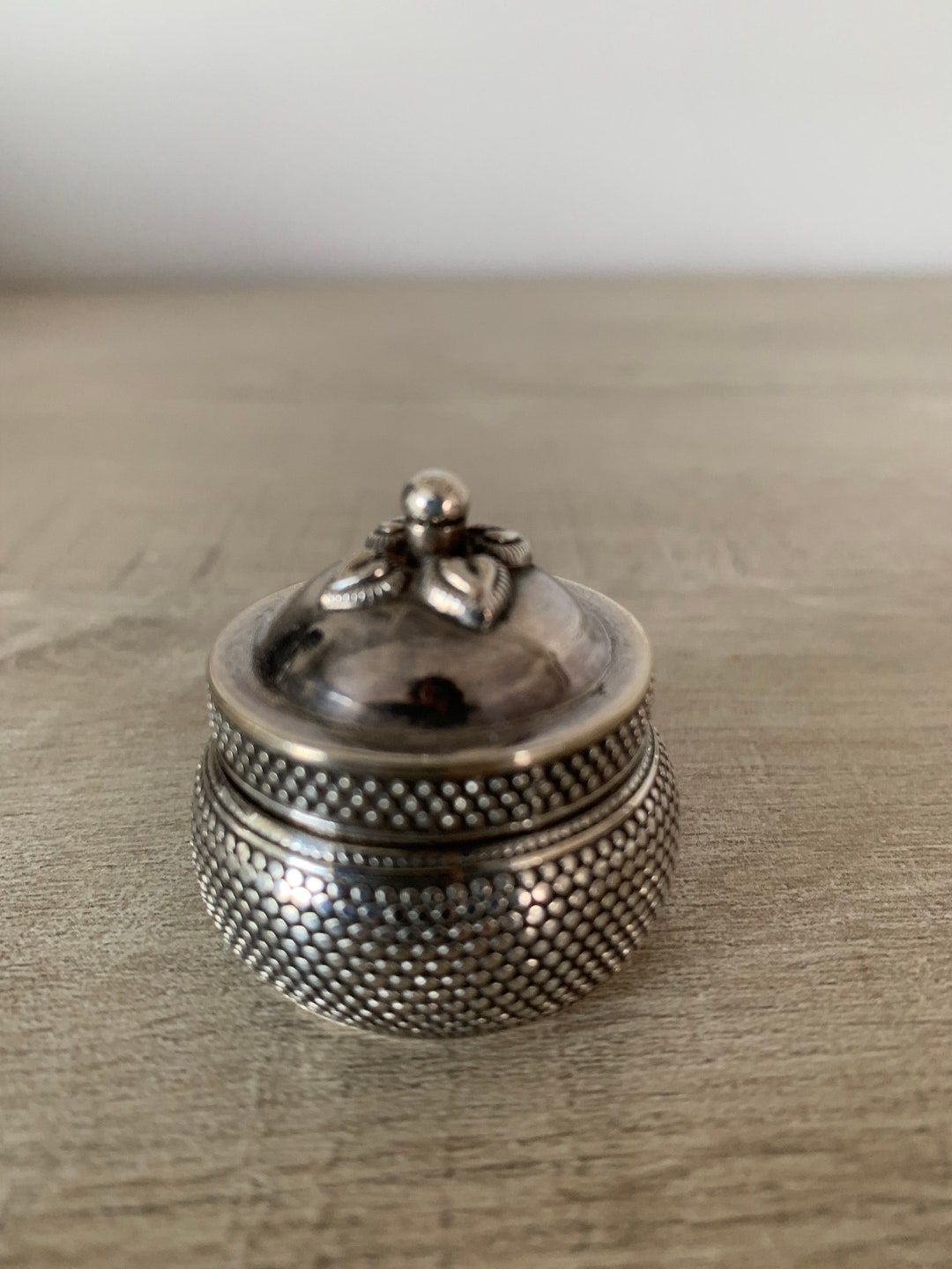 Decorated Silver Antique Keepsake Box - Etsy