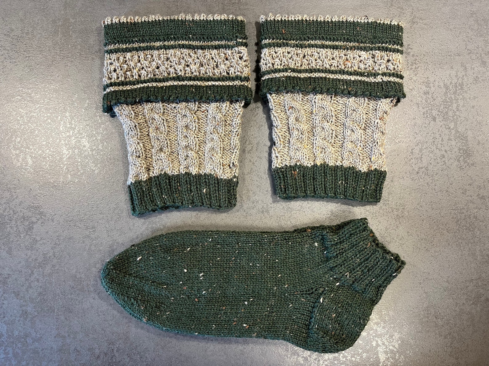 "Loferl" Two Part Lederhosen Socks Men Wear in Bavaria