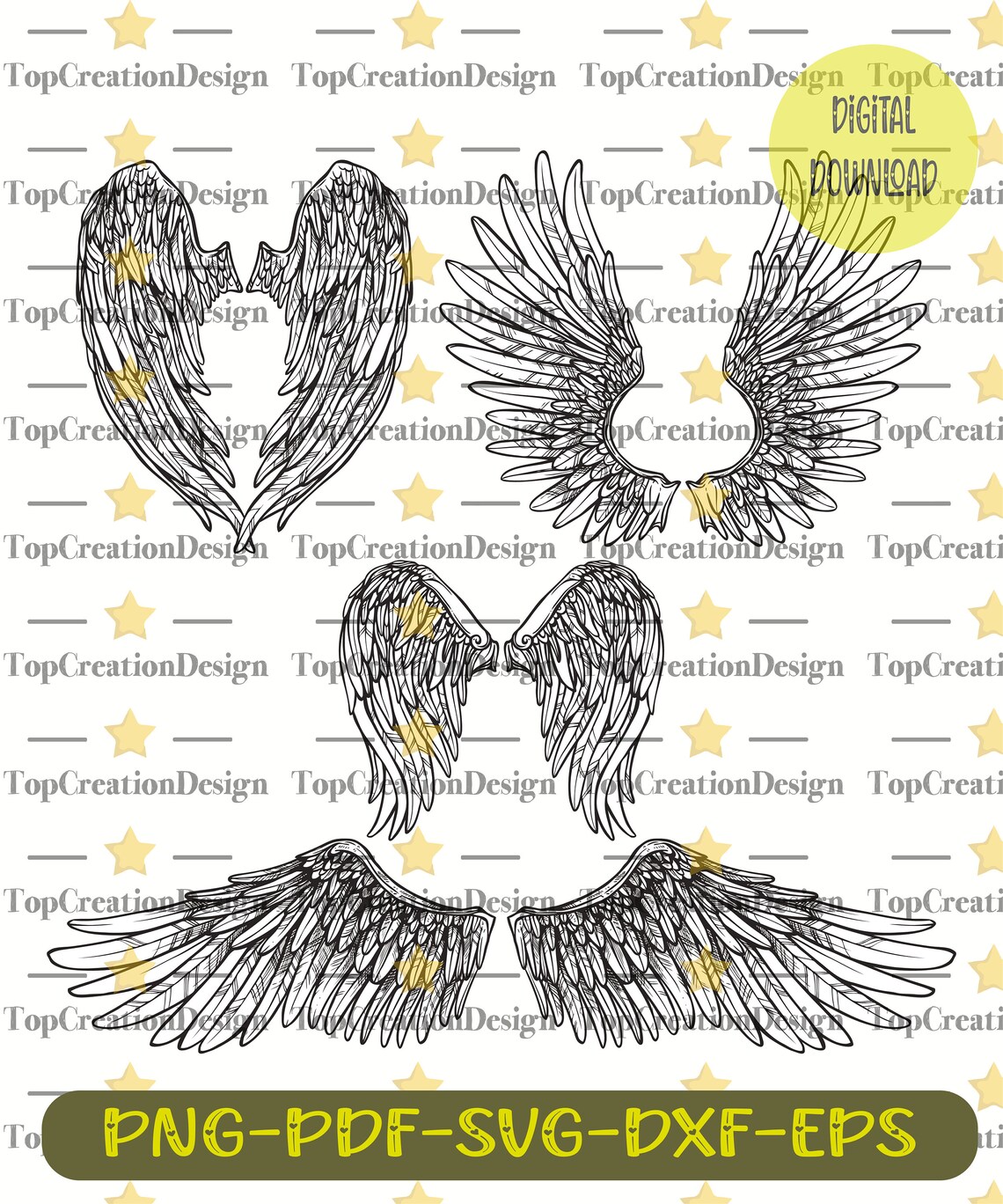 Wings Svg Angel Wings Wings Cut File Wing Svg angel Svg - Etsy