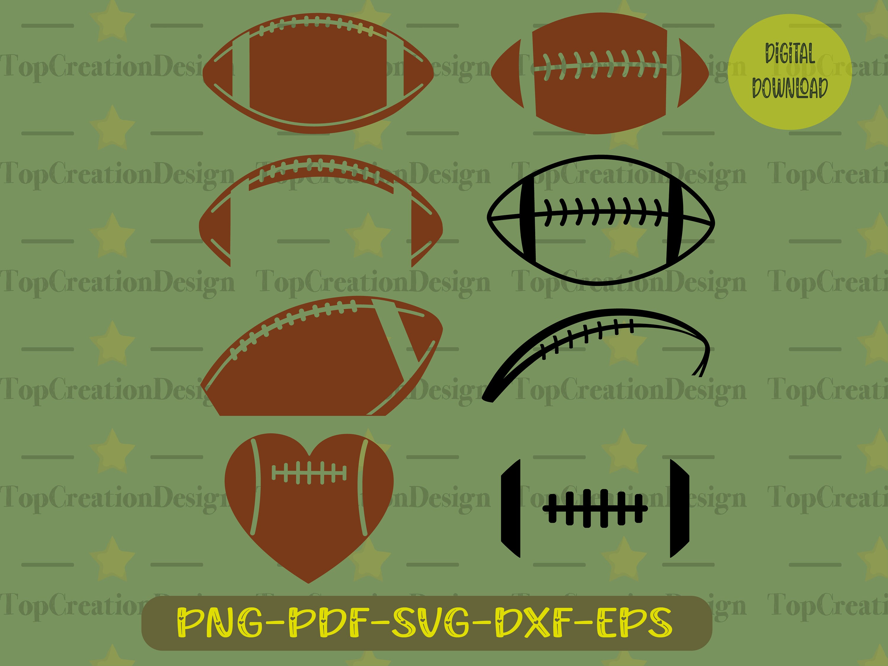 Football Svg Bundle Football Game Day Svg Funny Footbal - Etsy