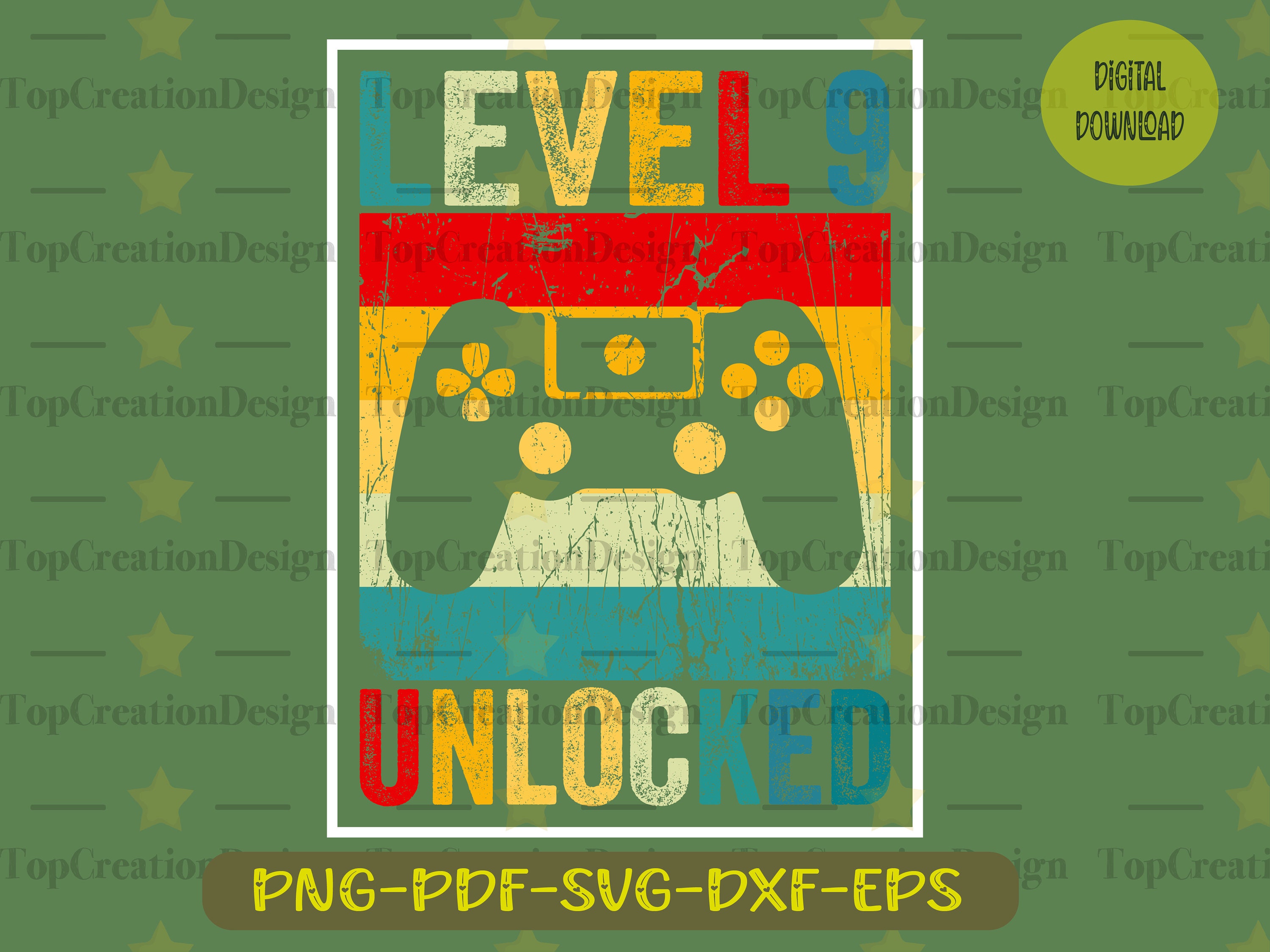 Level 9 Unlocked Svg 9th SVG Video Game Birthday Svg Video - Etsy