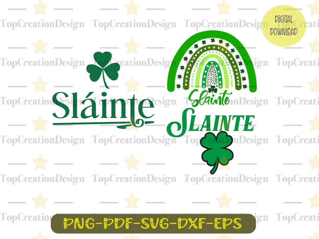 Slainte Svg Bundle, Saint Patrick's Day Design Svg, St Patricks for ...