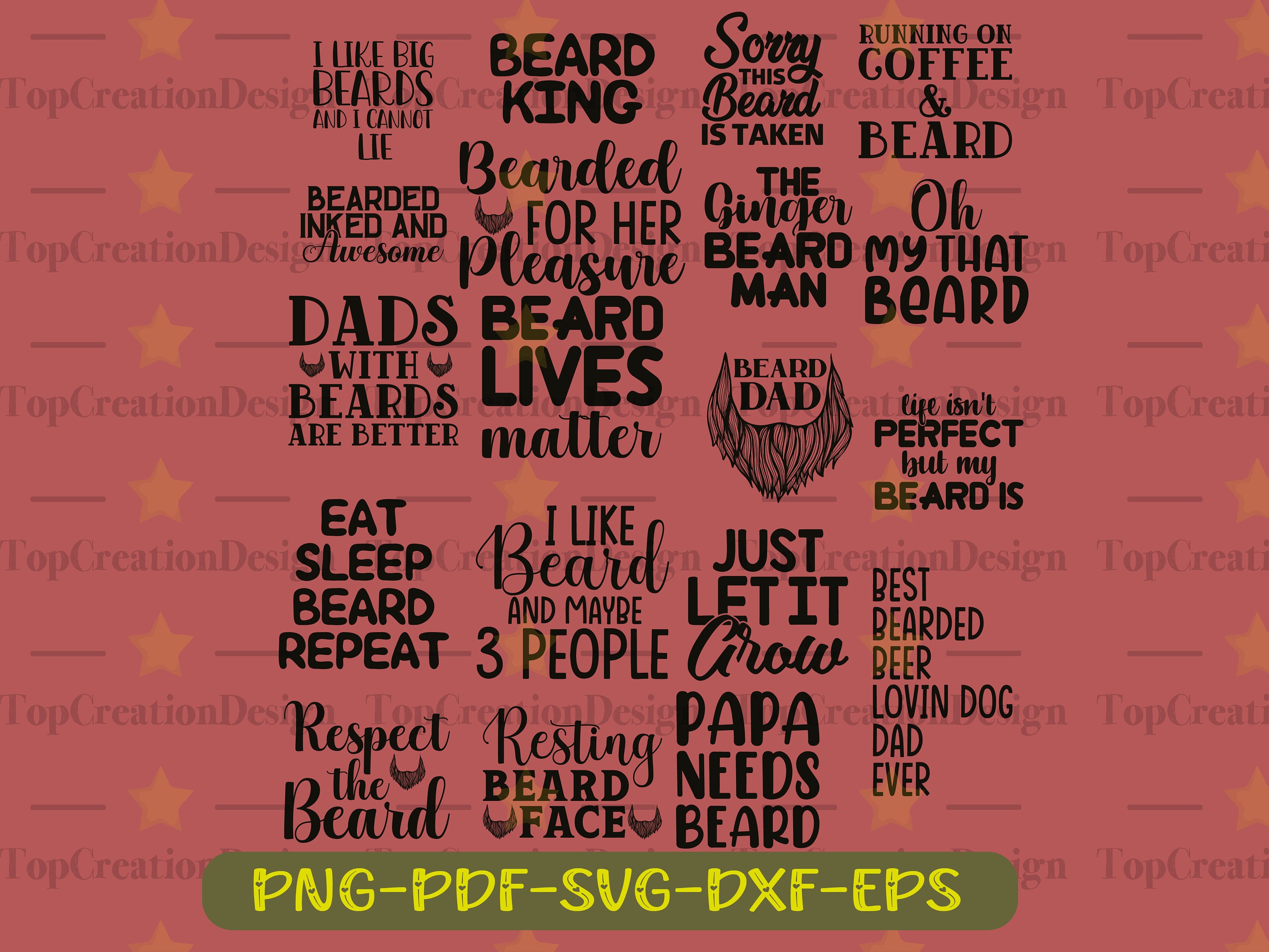Beard Svg Bundle Beard Quote SVG Bundle Hipster SVG - Etsy