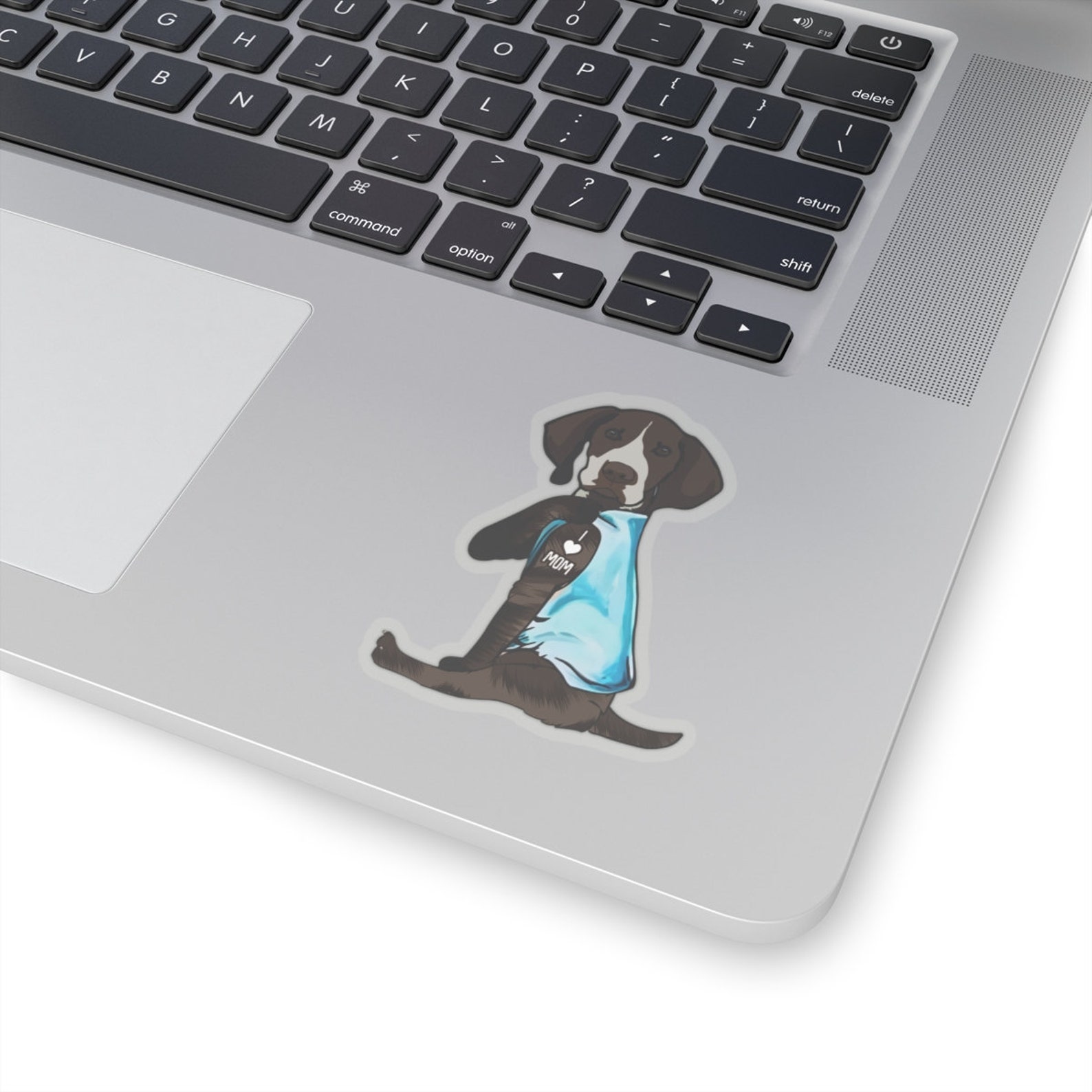German Shorthaired Pointer Sticker, I Love Mom, German Shorthaired ...