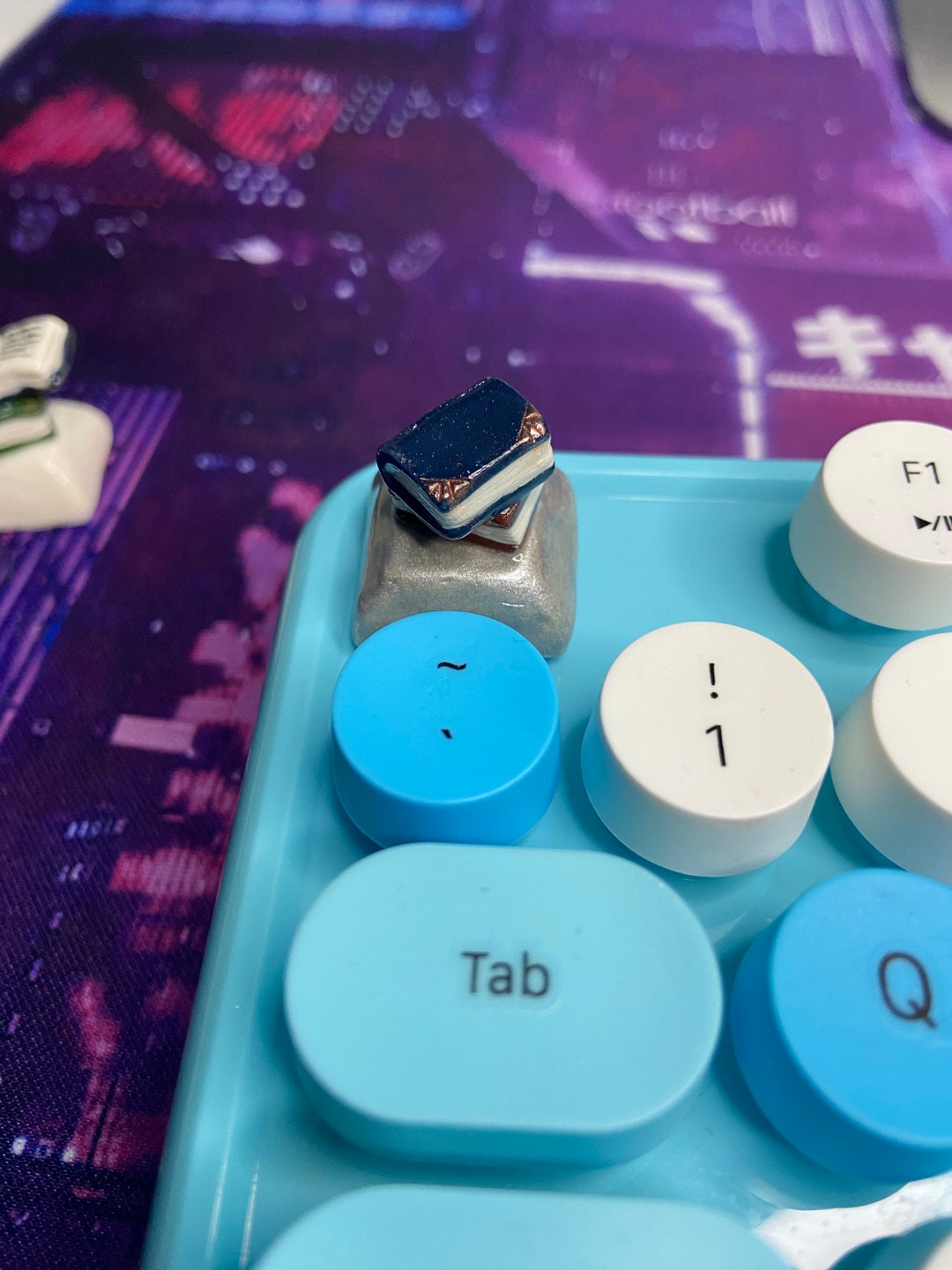 Artisan Keycap - Book Stack - Etsy
