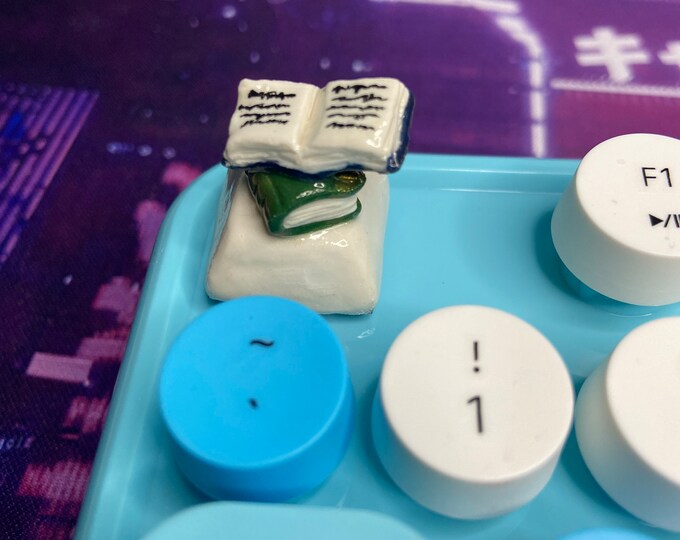 Artisan Keycap - Open Book Stack - Etsy