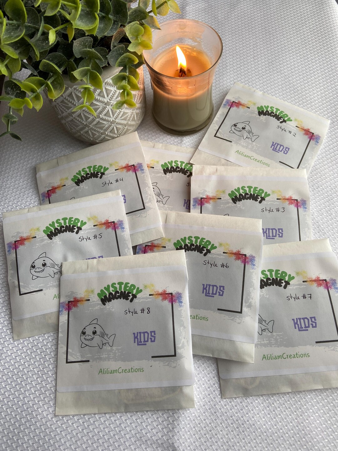 Kids Wooden Mystery Magnets Surprise Package; Cute Fridge Magnet ...