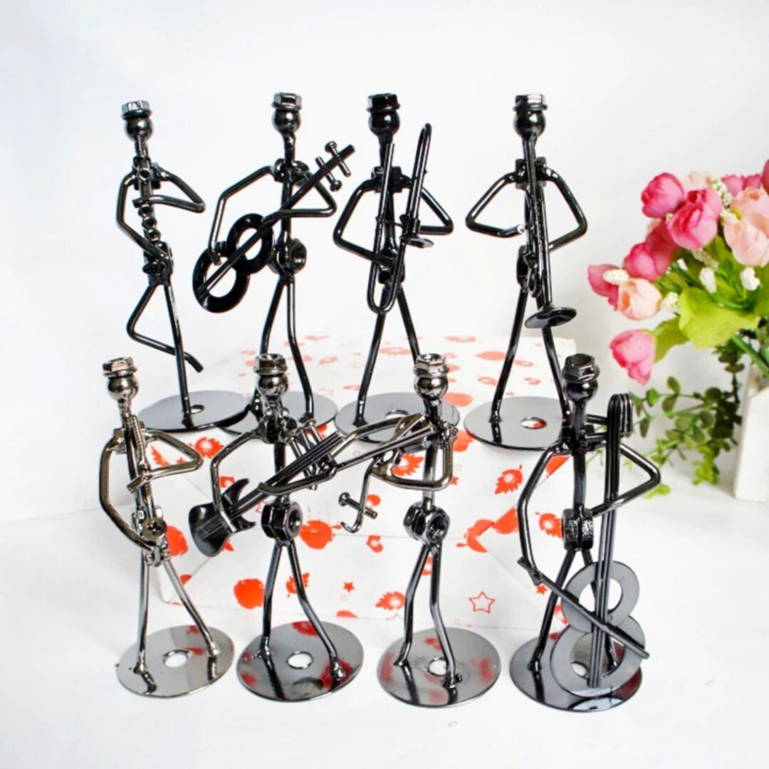 13cm Iron Music Band Figurine Minimalist Abstract Art Home - Etsy