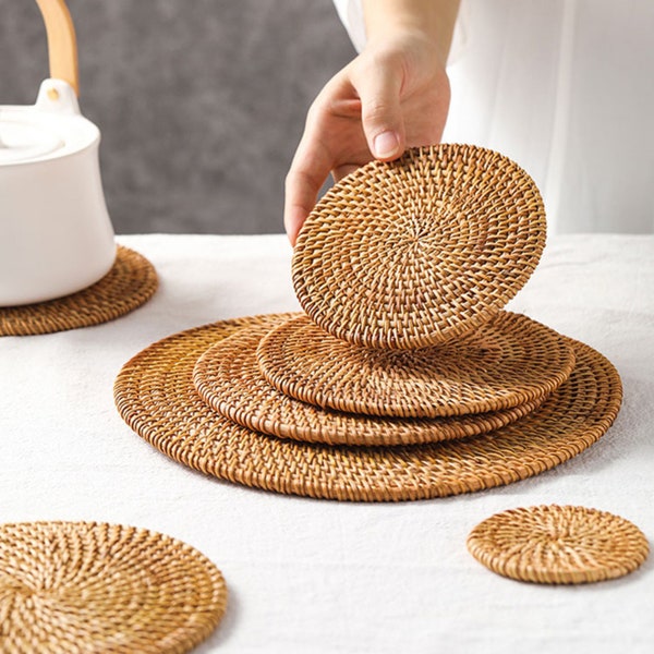 Hand Woven Coasters - Etsy