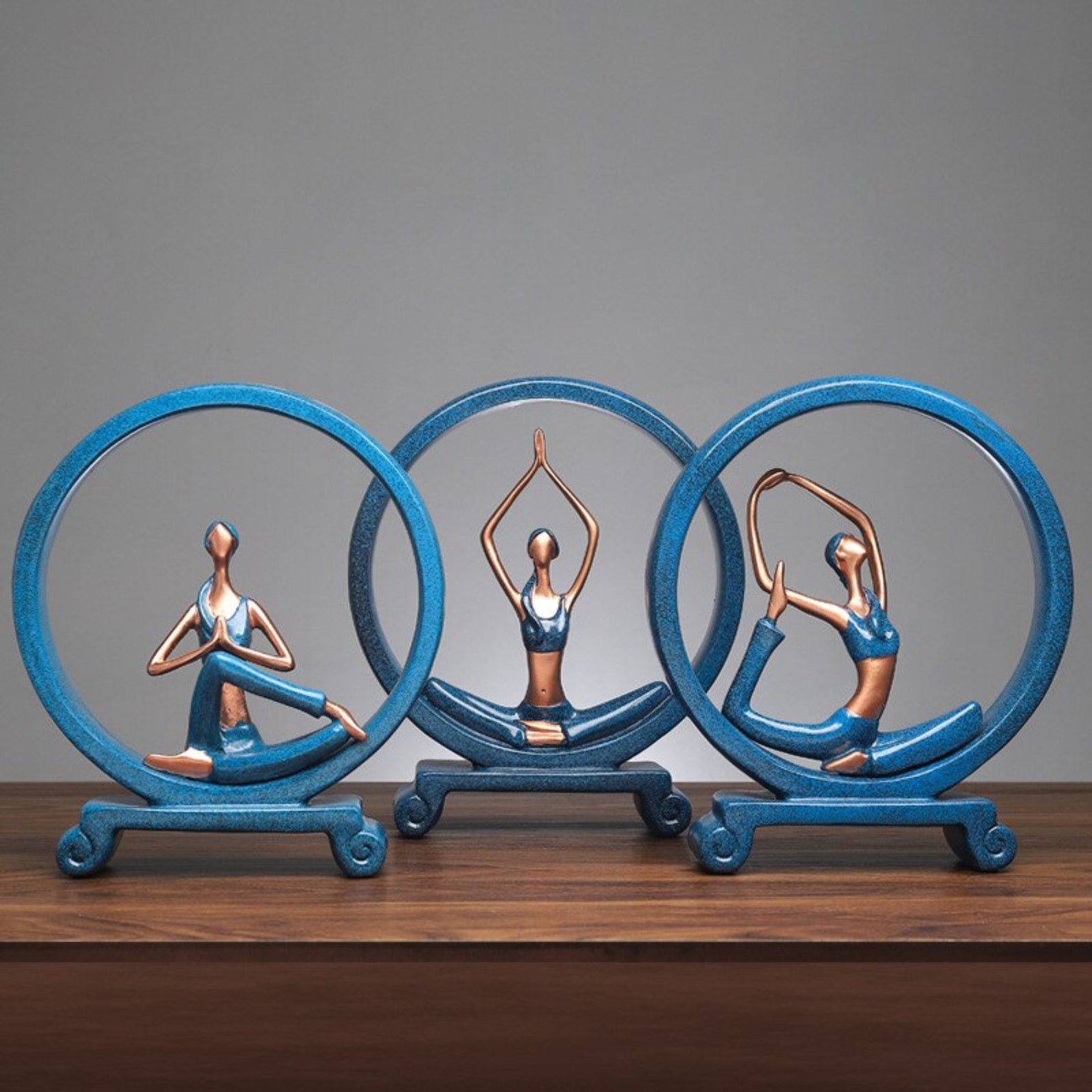 Yoga Resin Figurine 20.5cm to 27.5cm Yogi Statue Decoration - Etsy