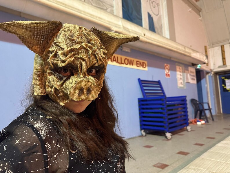 Creepy Scary Cult Occult Burlap Pig Mask - Adult Halloween, Wicker Man ...