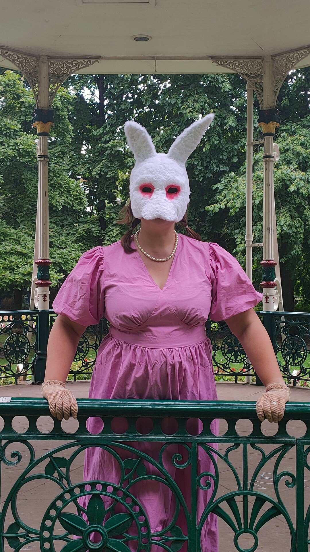 Creepy Horror Occult Faux Fur Rabbit Mask Adult Halloween, Wicker Man ...