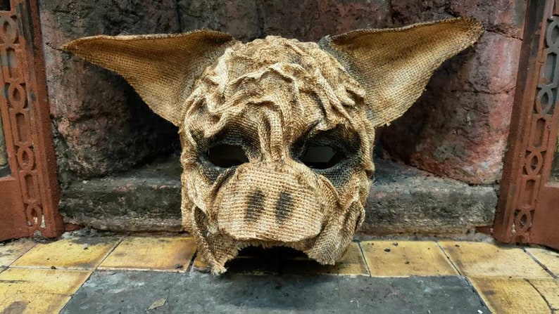 Creepy Scary Cult Occult Burlap Pig Mask - Adult Halloween, Wicker Man ...