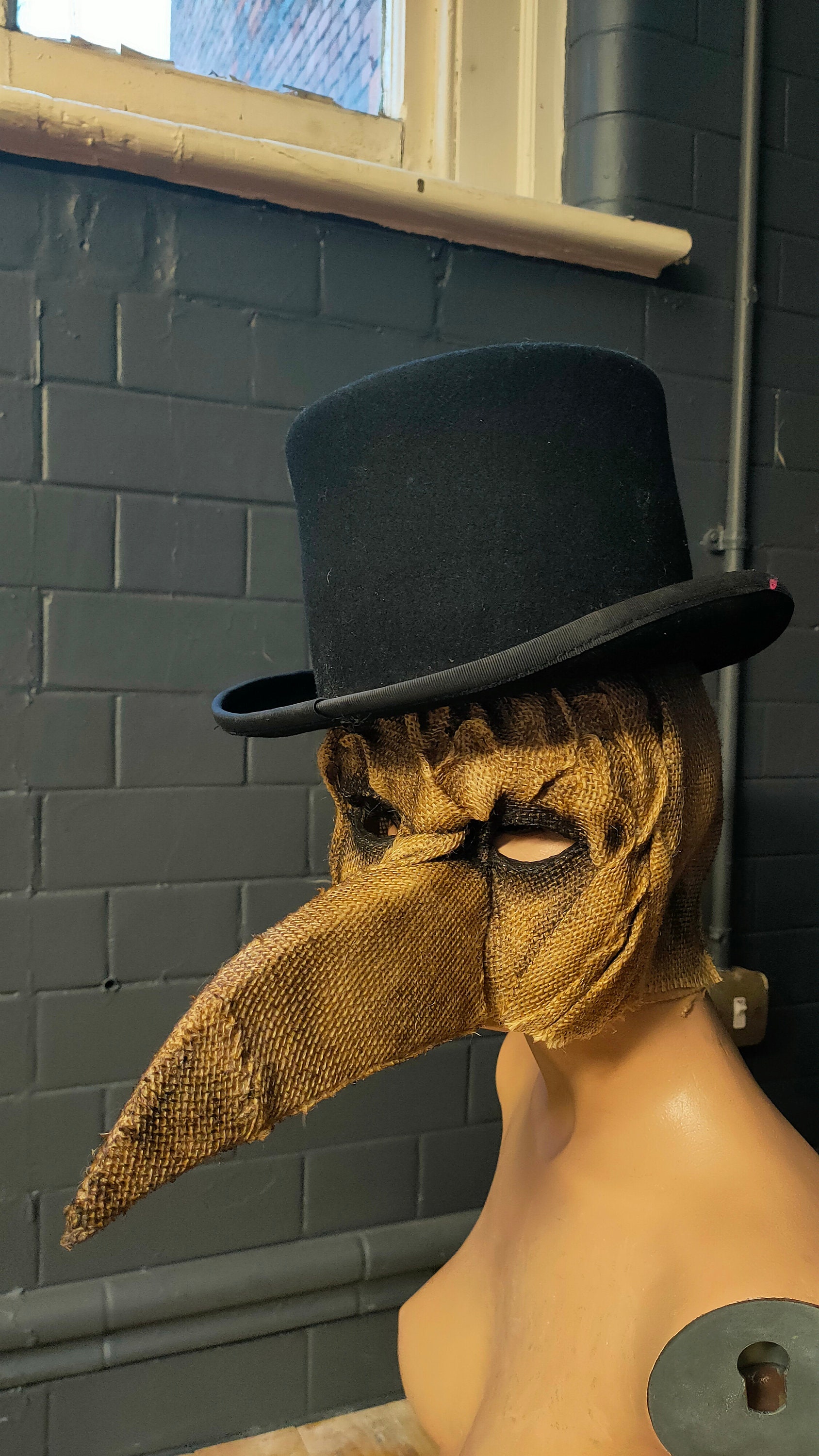 Creepy Scary Cult Hessian Burlap Crow Mask Adult Halloween, Wicker Man ...