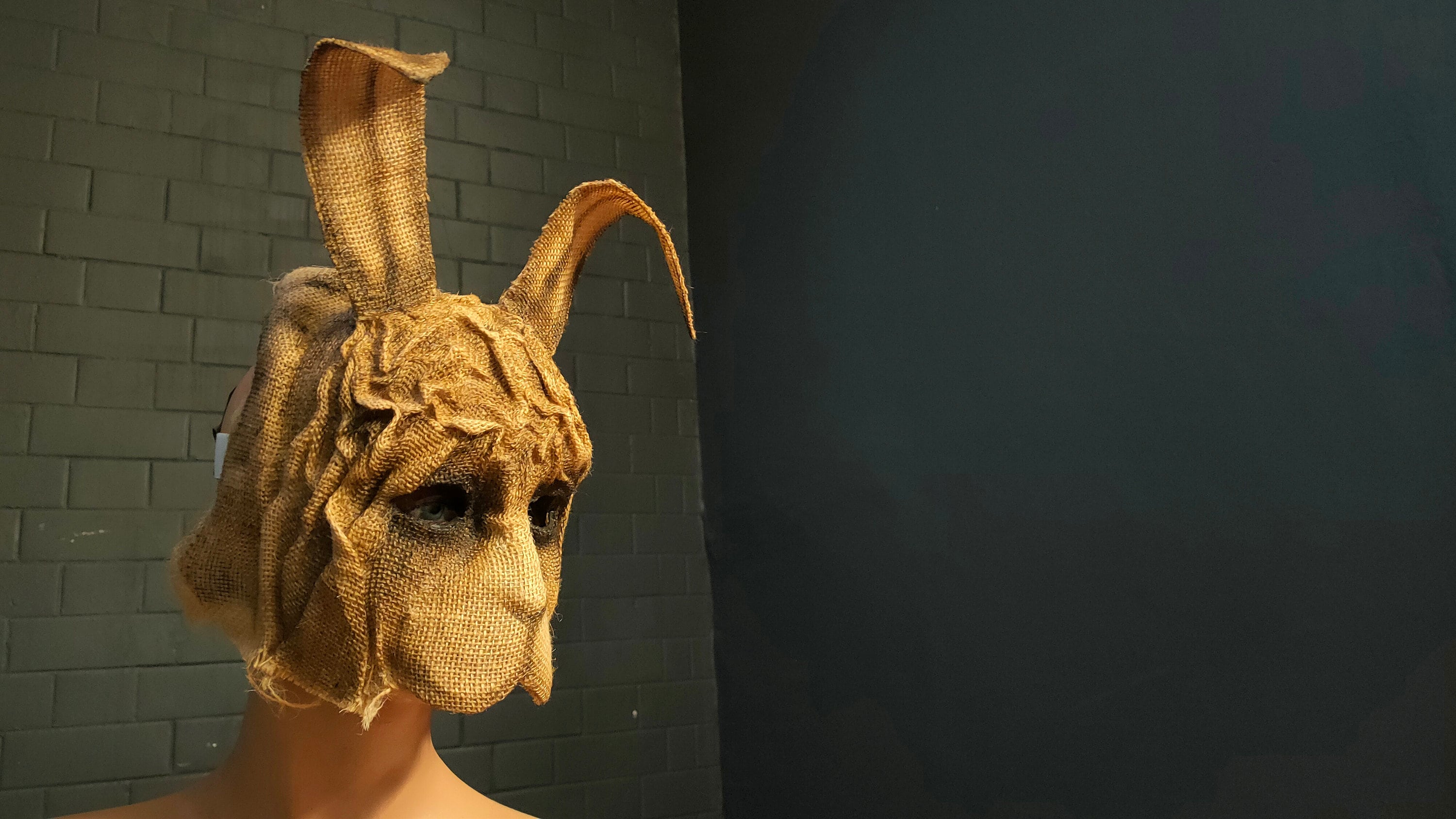 Creepy Scary Cult Hessian Burlap Rabbit Mask - Adult Halloween, Wicker ...