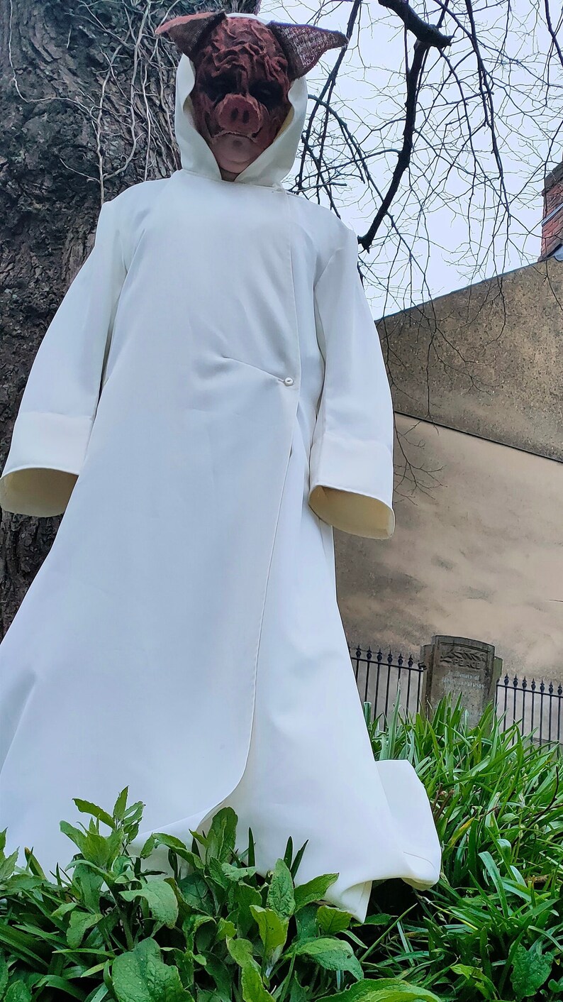 Creepy Eerie Horror Occult Burlap Pig Mask - Adult Halloween, Wicker ...