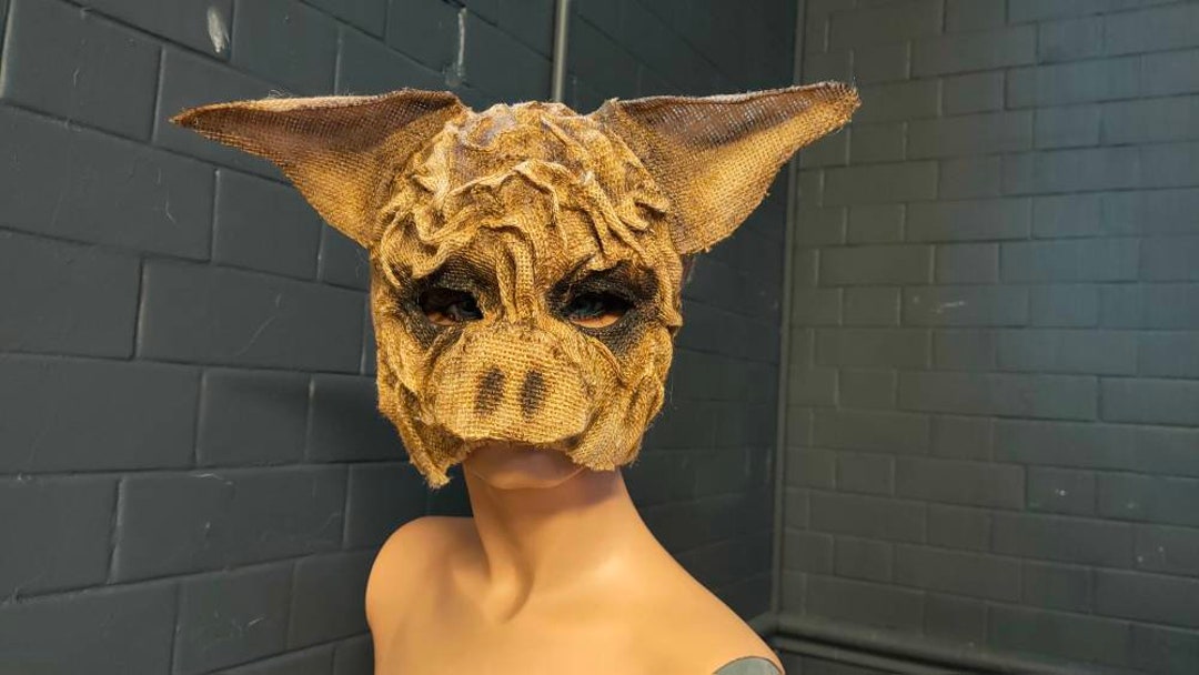 Creepy Scary Cult Occult Burlap Pig Mask - Adult Halloween, Wicker Man ...