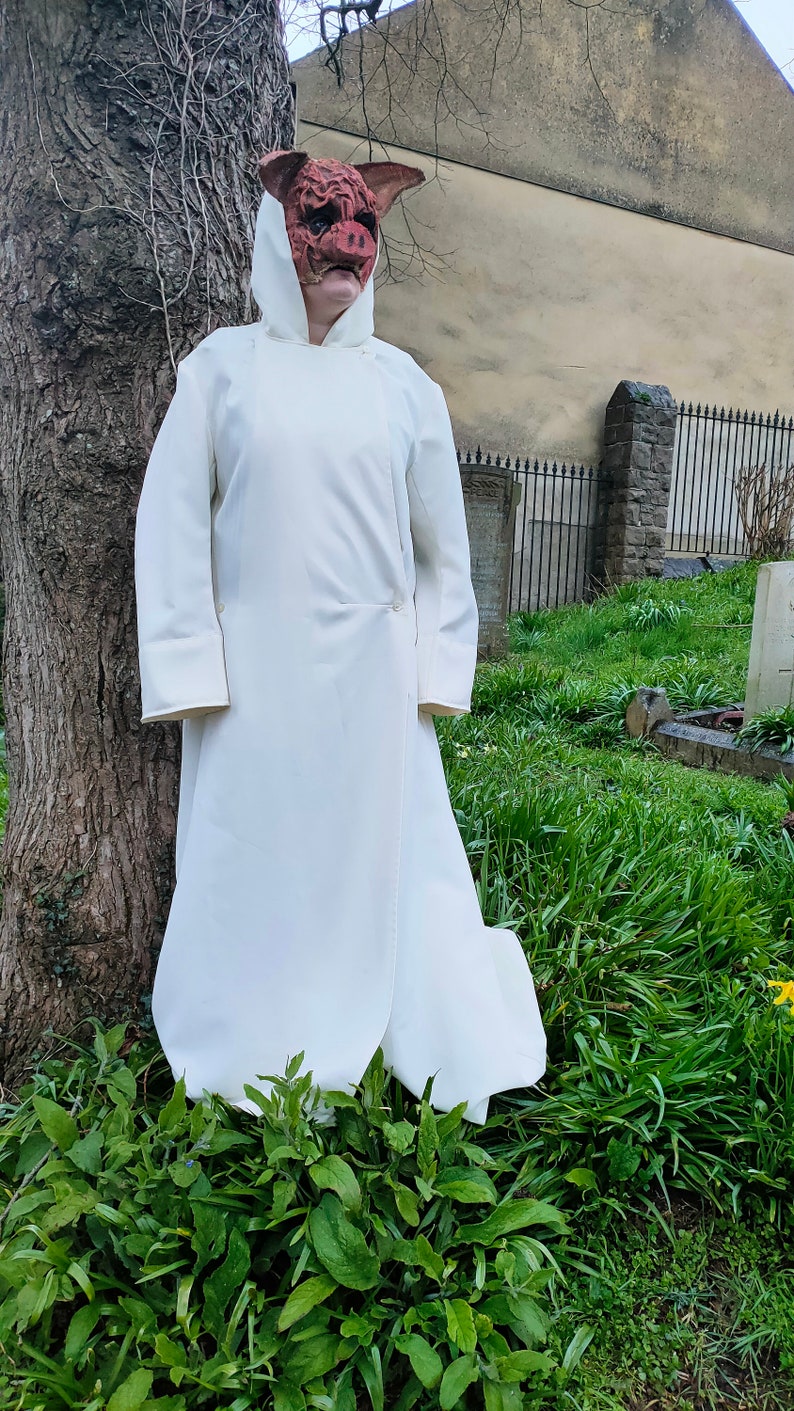 Creepy Eerie Horror Occult Burlap Pig Mask - Adult Halloween, Wicker ...