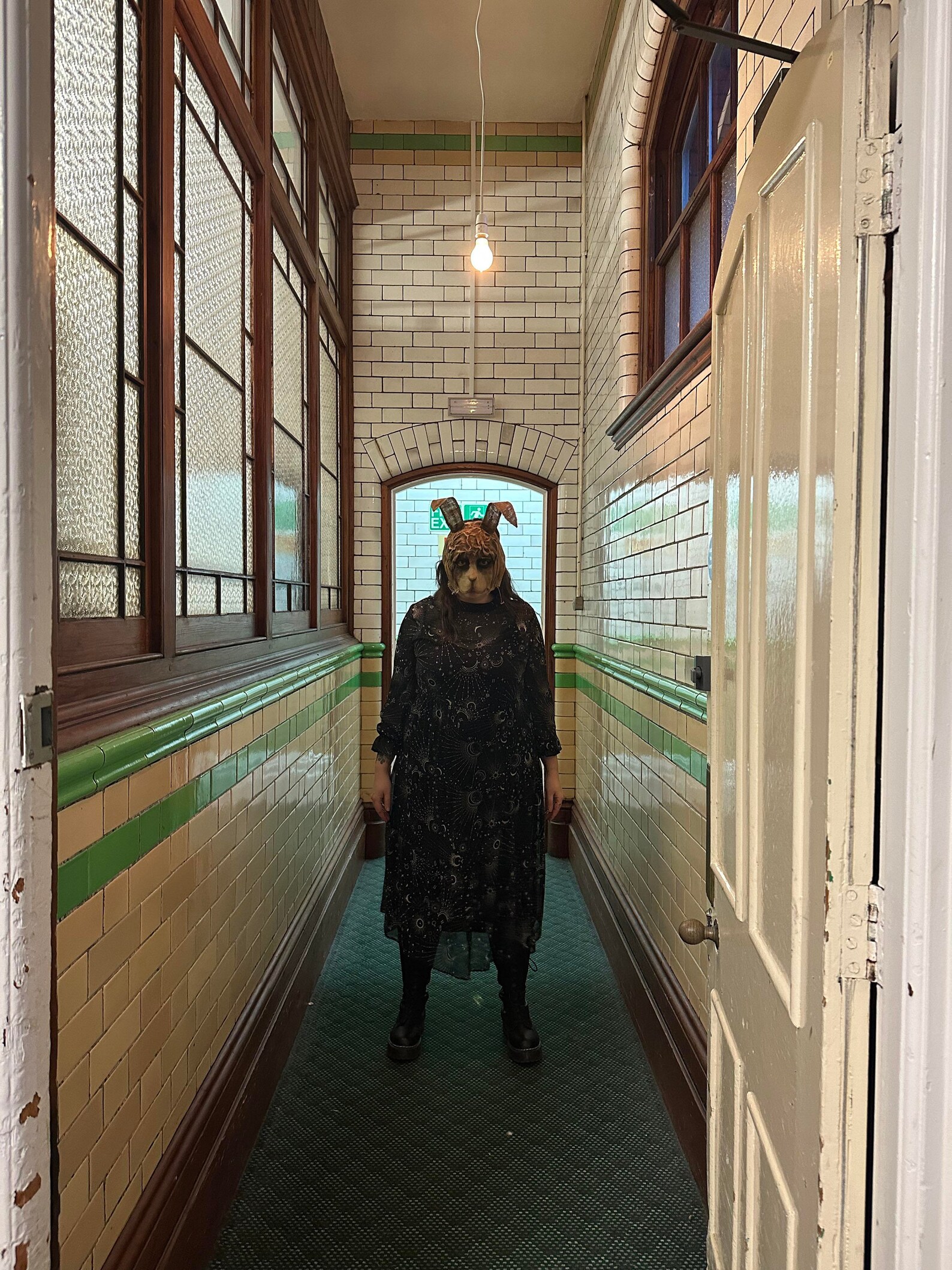 Creepy Scary Cult Hessian Burlap Rabbit Mask - Adult Halloween, Wicker ...