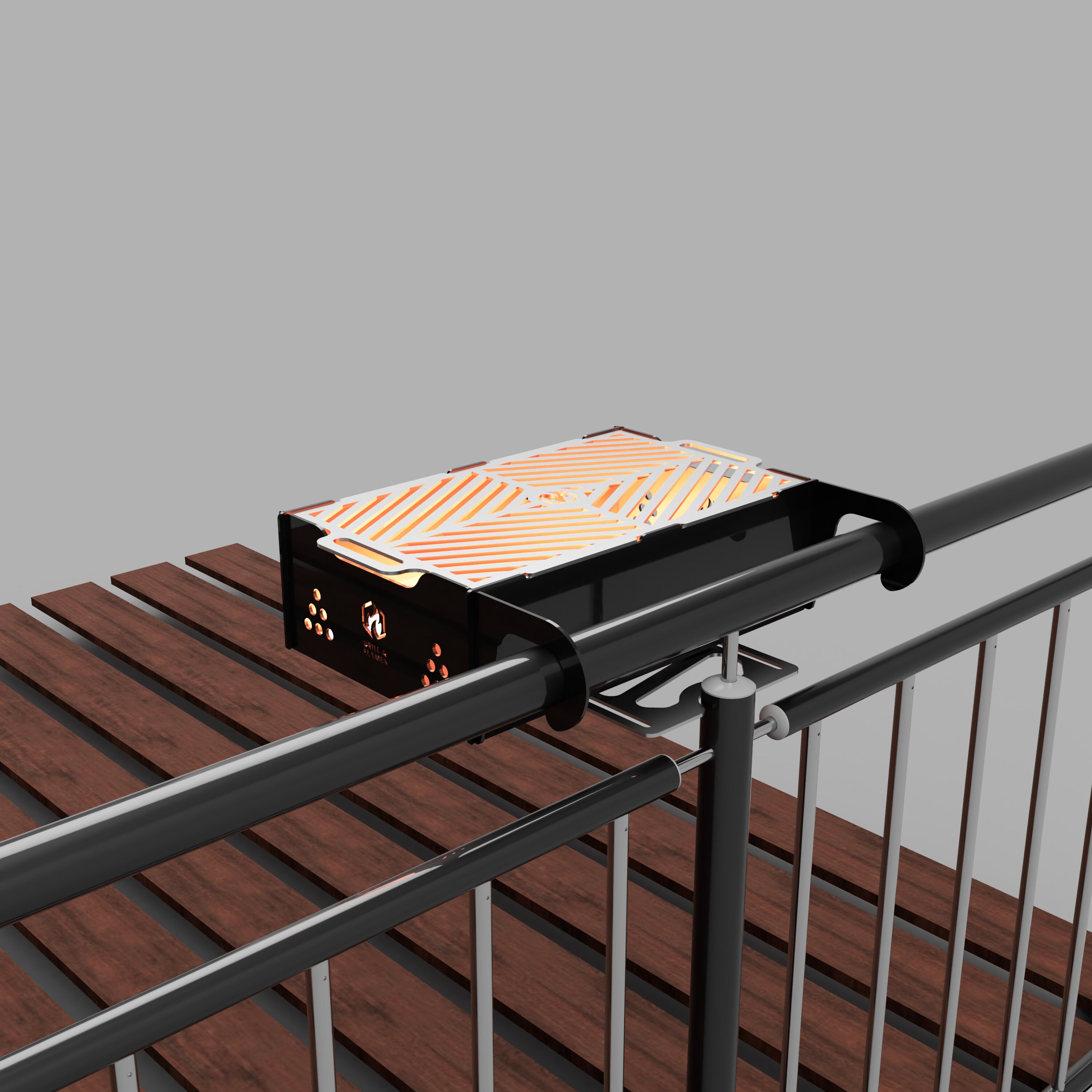 The Small Grill for Your Balcony Railing. the Ultimate Gift for ...