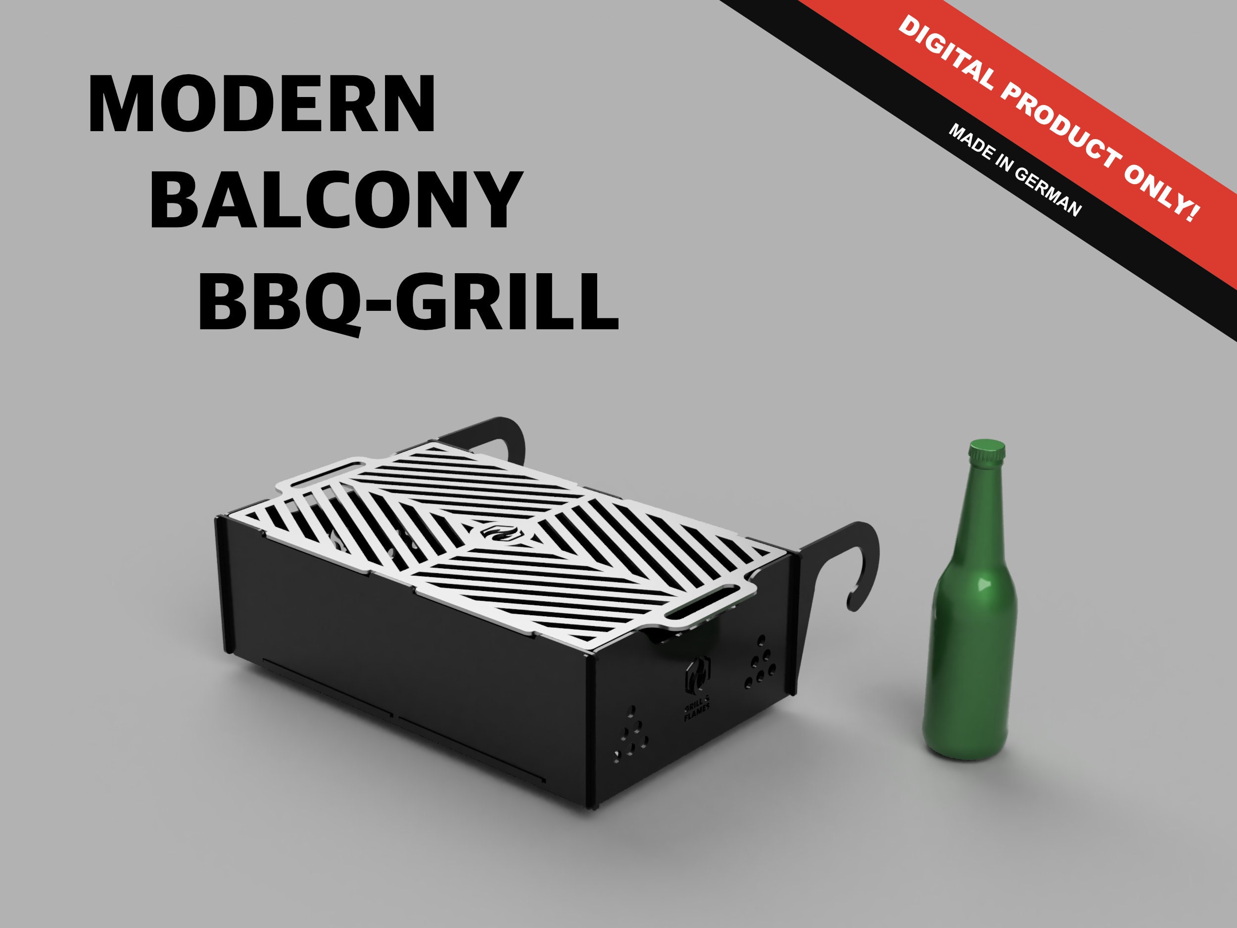 The Small Grill for Your Balcony Railing. the Ultimate Gift for ...
