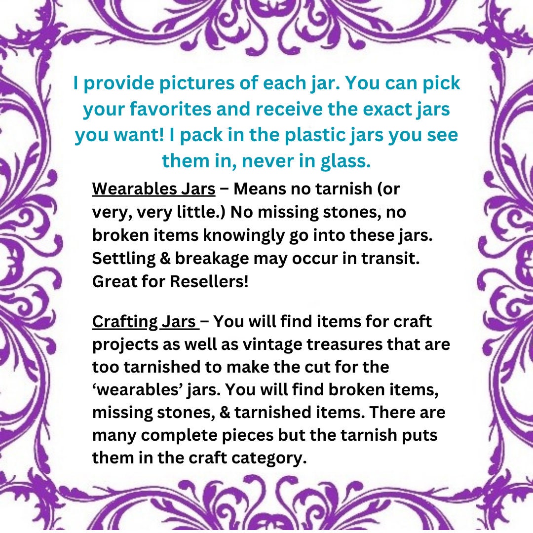 All EARRINGS Craft Jewelry Jar Vintage to Now Reuse Repurpose Grab Bag ...