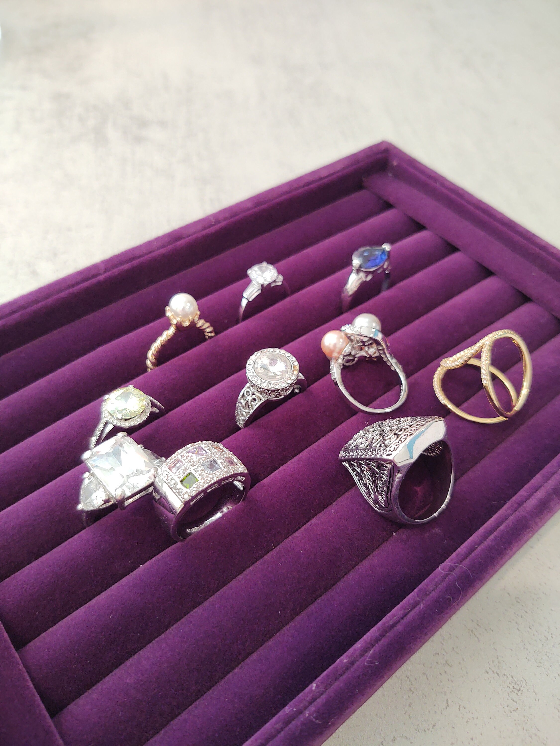 10 Pcs Size 9 Ladies Fashion Rings Vintage to Now Wear or - Etsy Canada