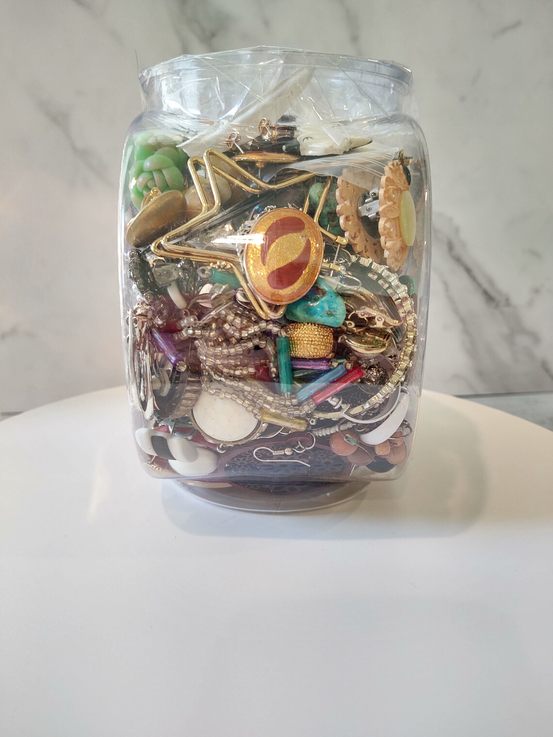 All EARRINGS Craft Jewelry Jar Vintage to Now Reuse Repurpose Grab Bag ...